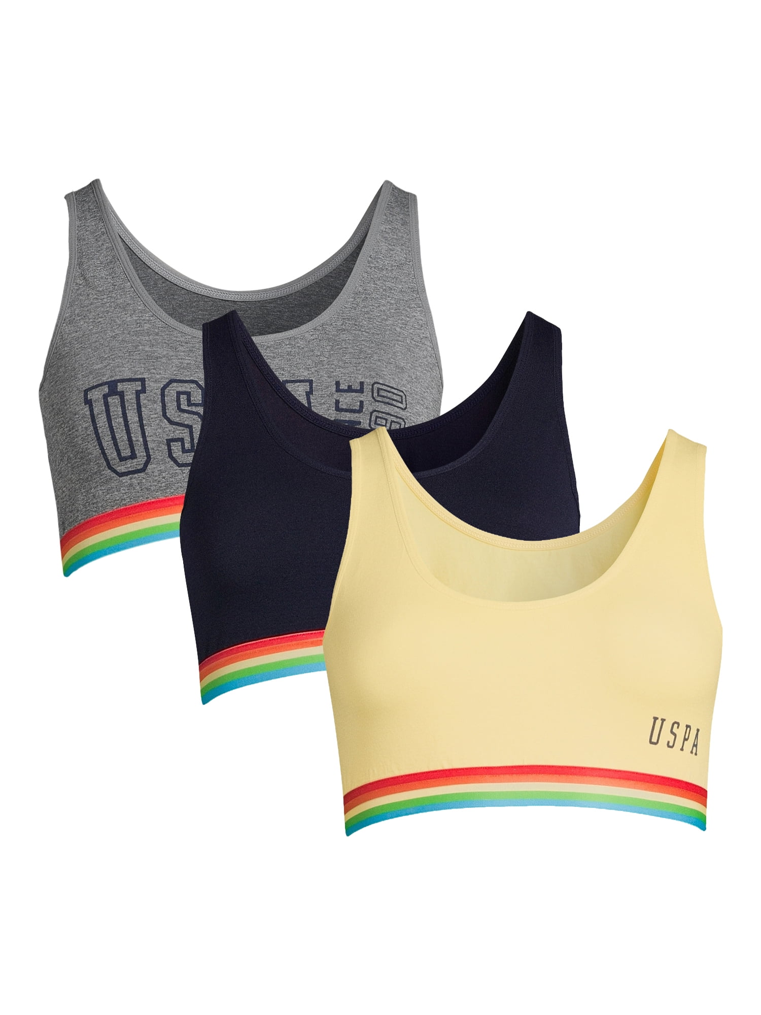 U.S. Polo Assn. Women's Seamless Bra, 3-Pack - Walmart.com