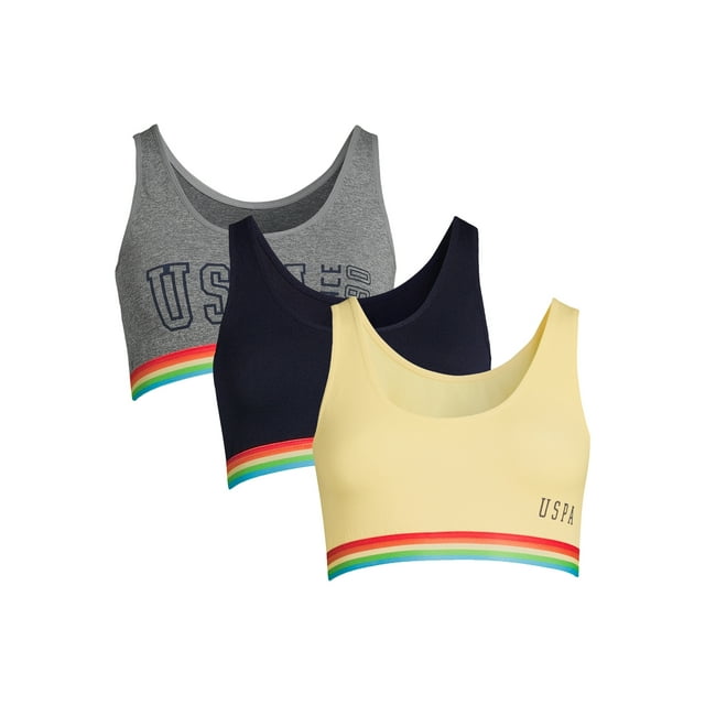 U.S. Polo Assn. Women's Seamless Bra, 3-Pack - Walmart.com