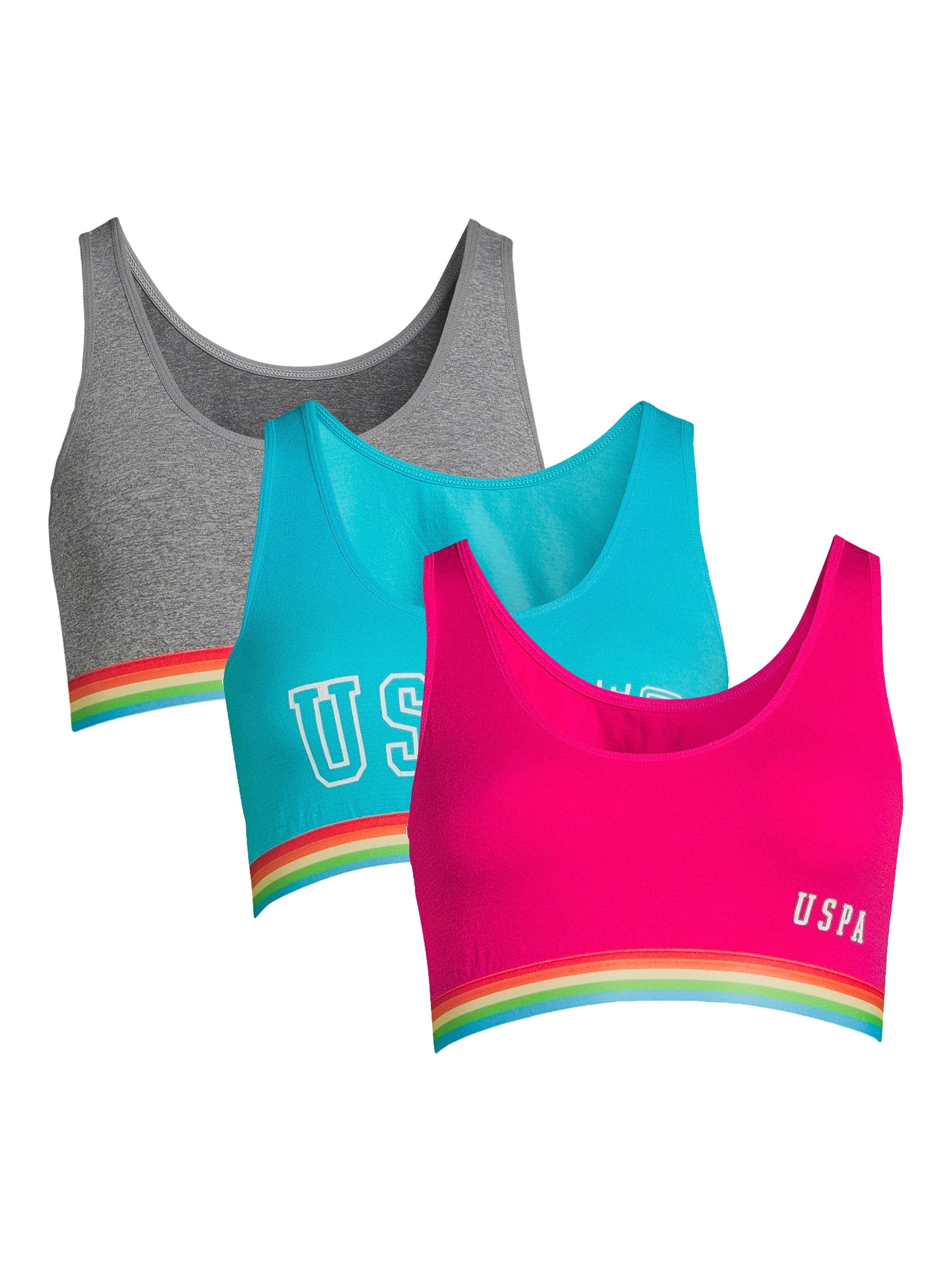 U.S. Polo Assn. Women's Seamless Bra, 3-Pack - Walmart.com