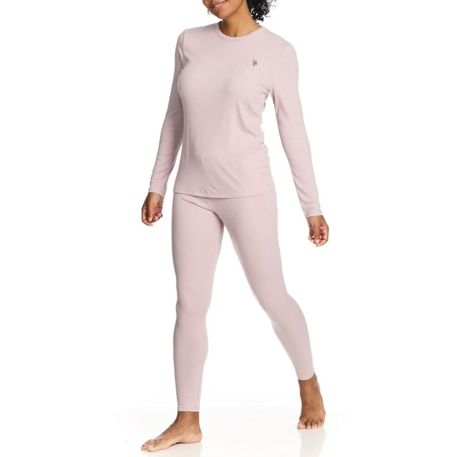 U.S. Polo Assn. Women's & Women's Plus Brushed Base Layer Long ...