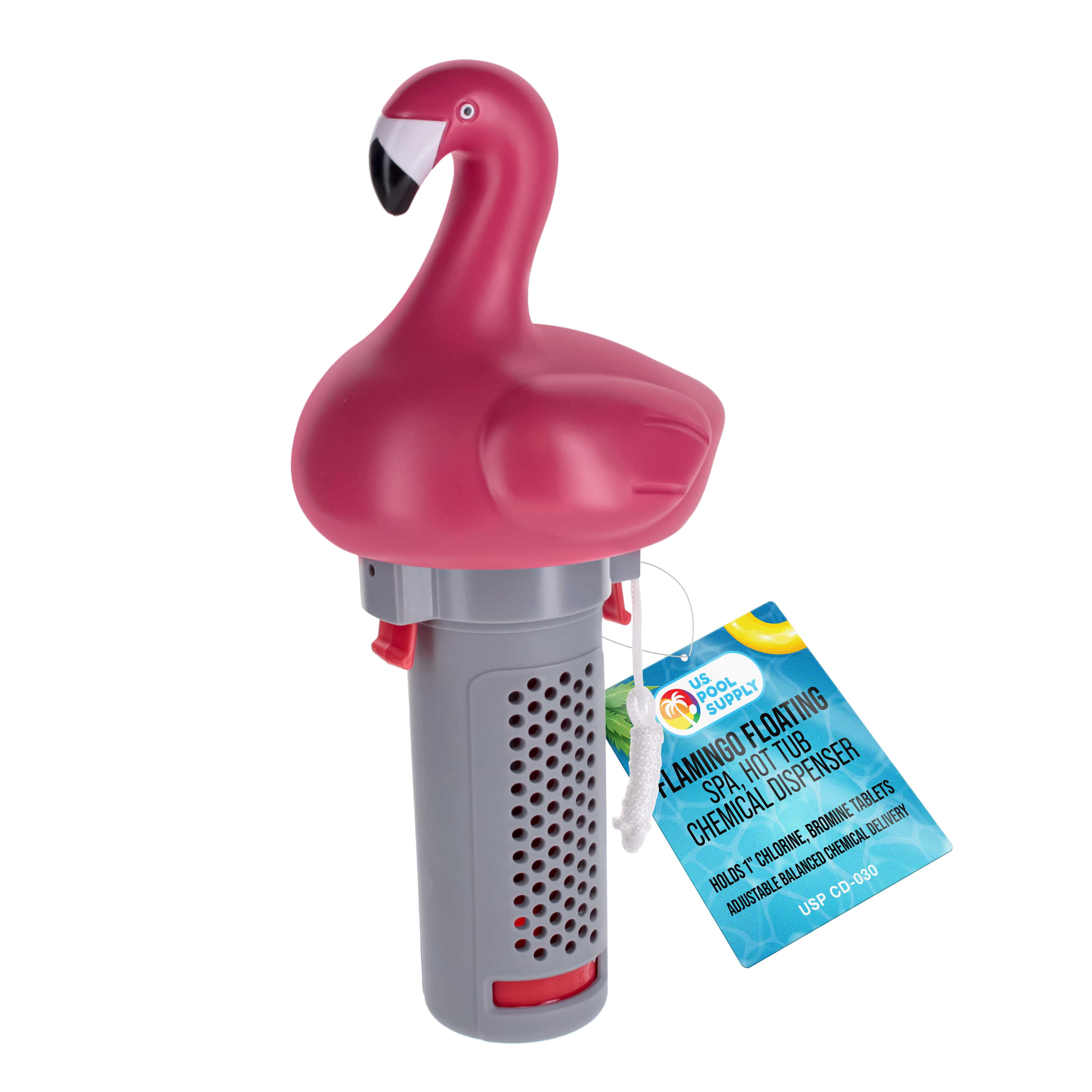 U.S. Pool Supply Flamingo Floating Spa, Hot Tub & Small Pool Chlorine ...