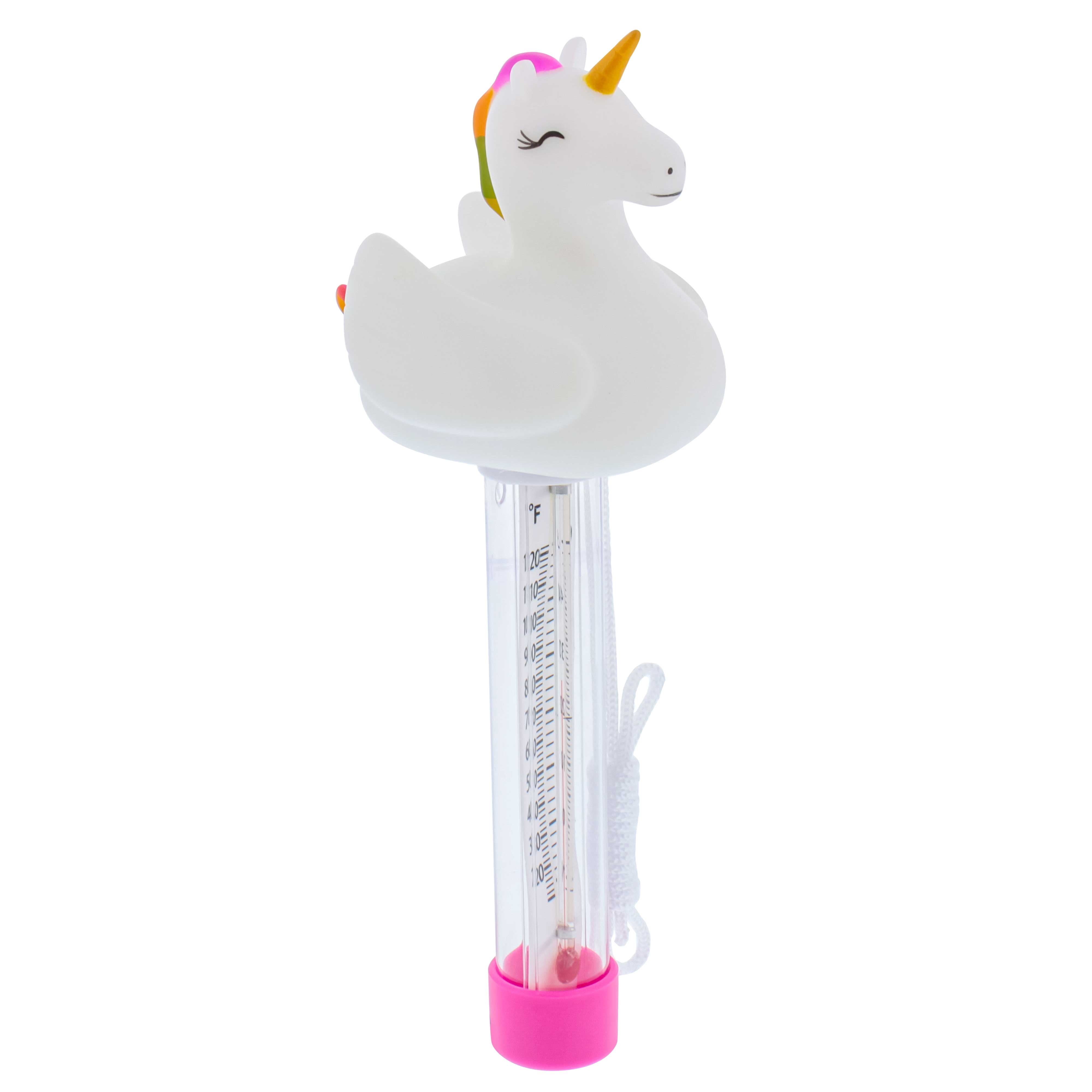 U.S. Pool Supply Floating Unicorn Thermometer - Easy to Read ...