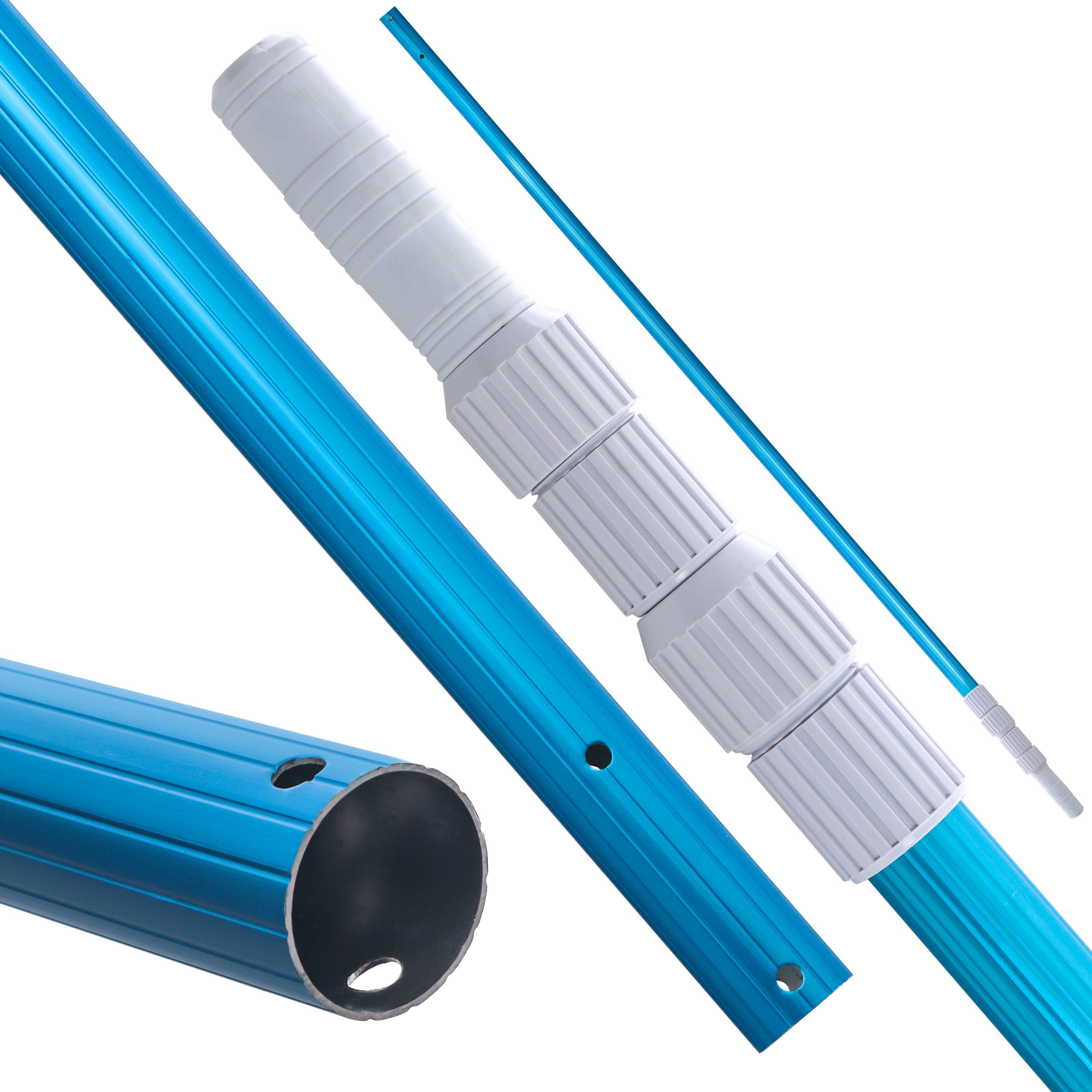 U.S. Pool Supply Professional 10' Blue Anodized Aluminum Telescopic ...