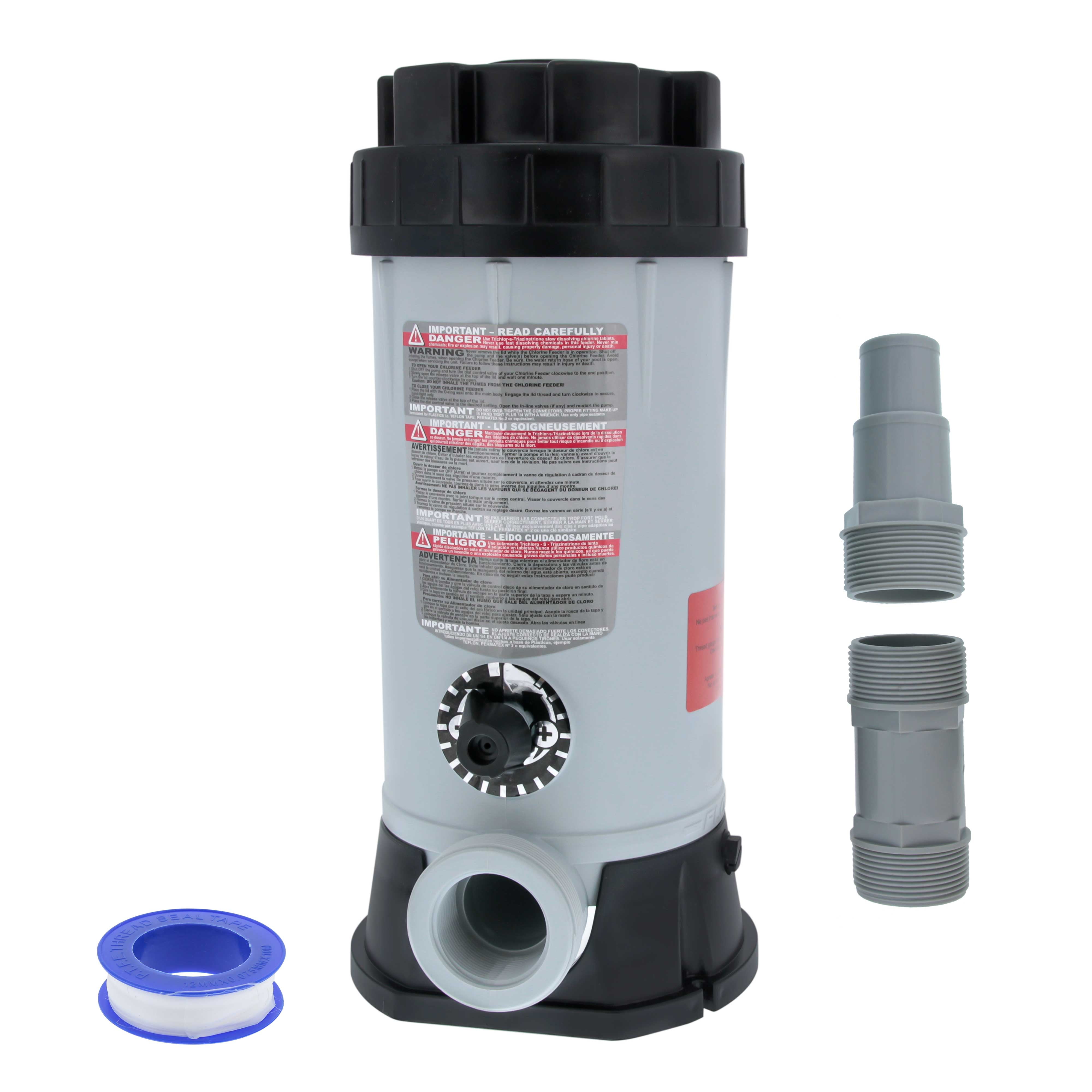 U.S. Pool Supply In-Line Auto Chlorine Feeder CL-220, 9lb Capacity ...