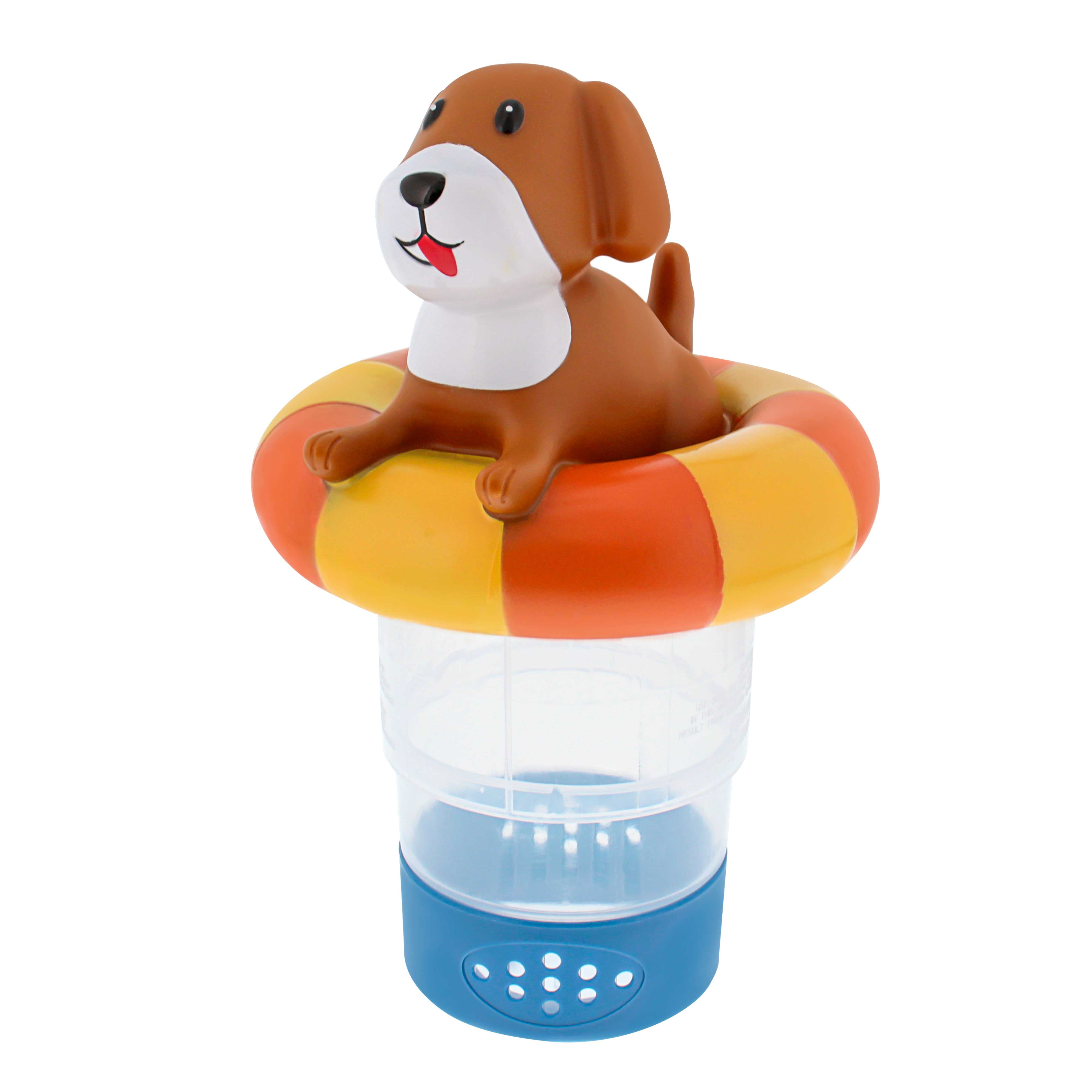 U.S. Pool Supply 7" Puppy Dog Plastic Floater, Adjustable Chlorine ...