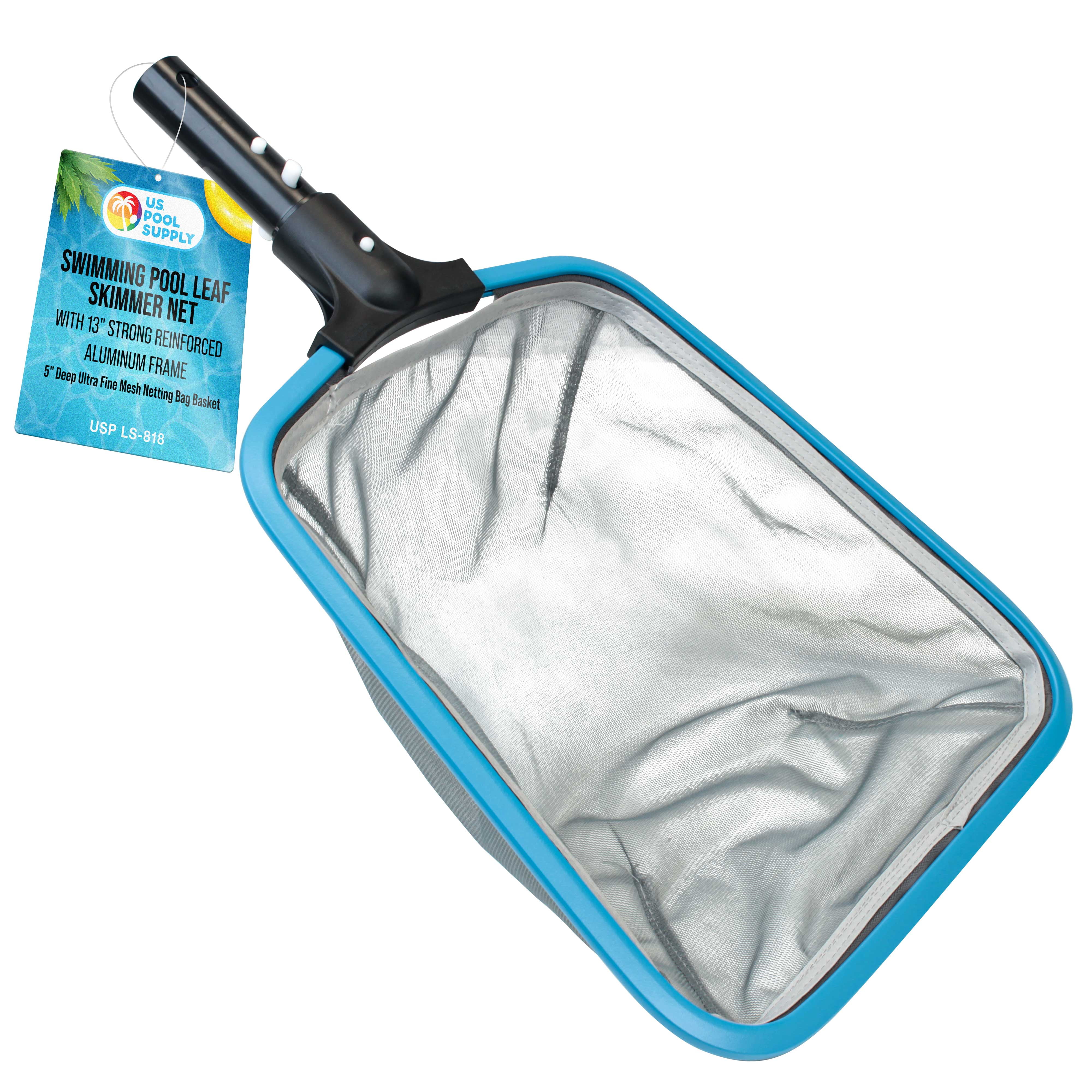 U.S. Pool Supply Swimming Pool Leaf Skimmer Net with 13" Strong ...