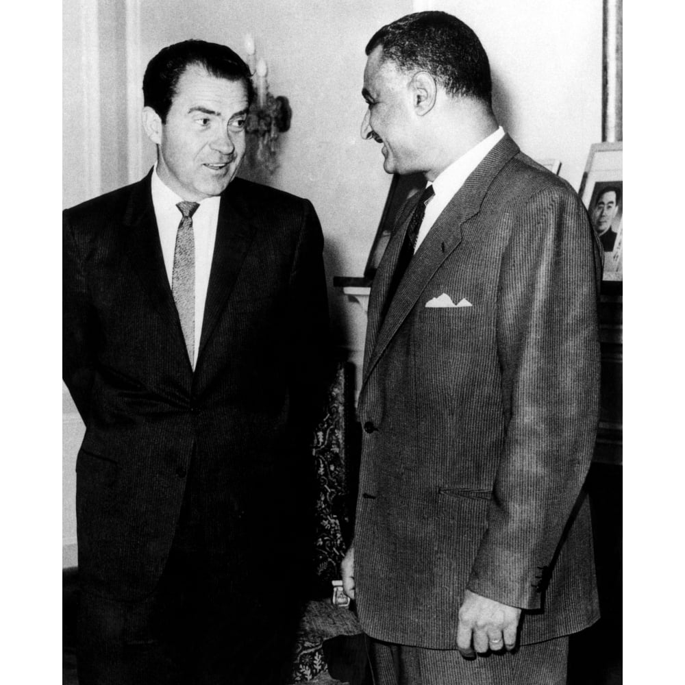 U.S. President Richard Nixon And The President Of Egypt Gamal Abdel ...
