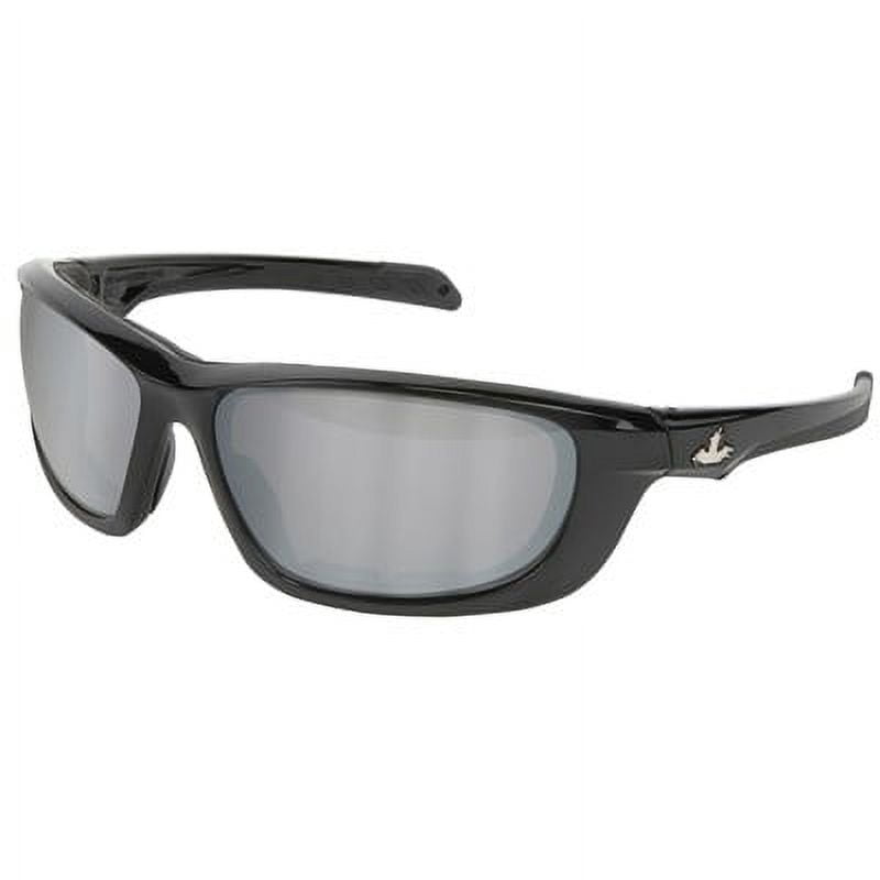 U.S. Safety Glasses USS Defense Foam Lined Silver Mirrored Anti-Scratch ...