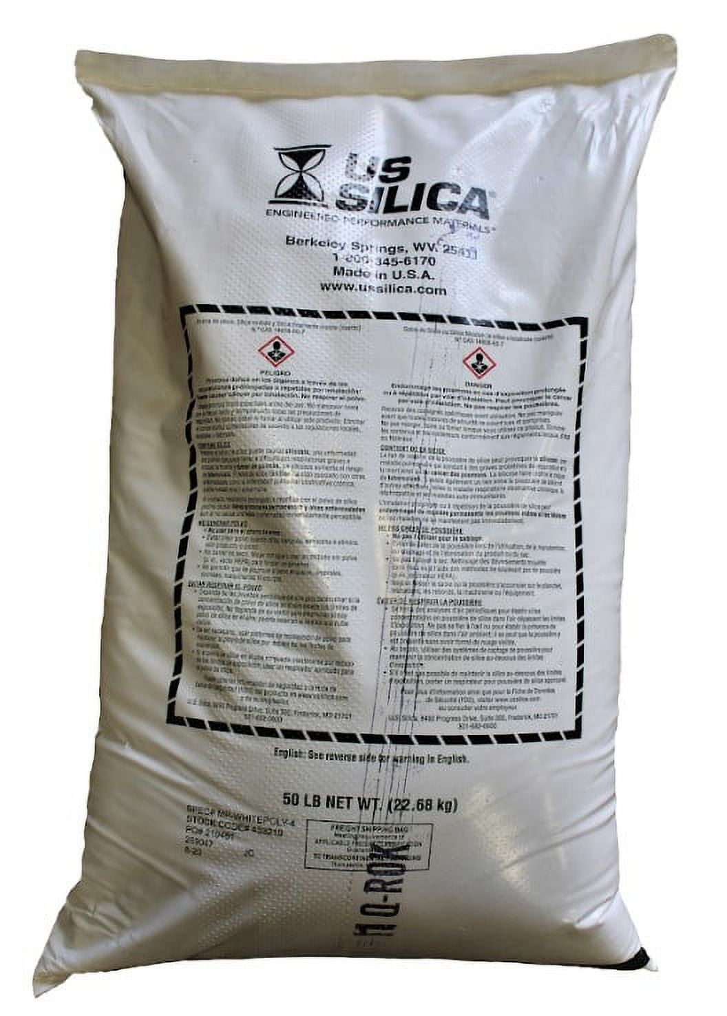 U.S. Silica 100/120 Mesh Natural Mined Fine Sand, Fine, Medium, 50 lb ...