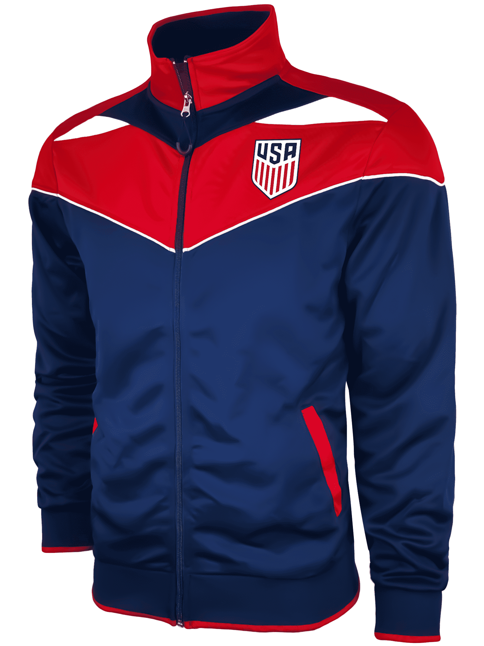 Icon Sports U.S. Soccer Track Jacket, Polyester, Red/Blue/White, YS-XXL ...
