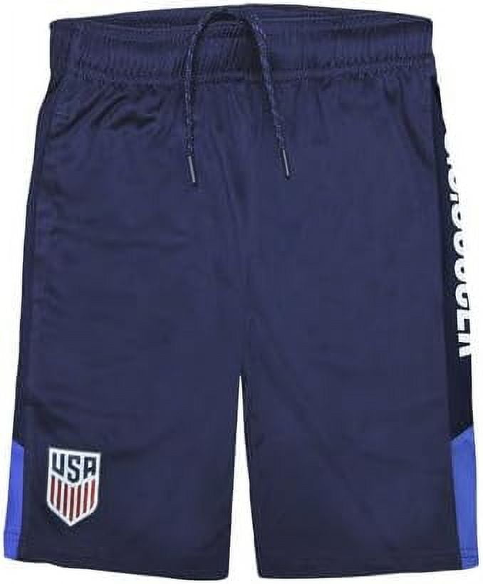 U.S. Soccer USMNT Official Licensed Soccer Youth Poly Shorts - Navy ...