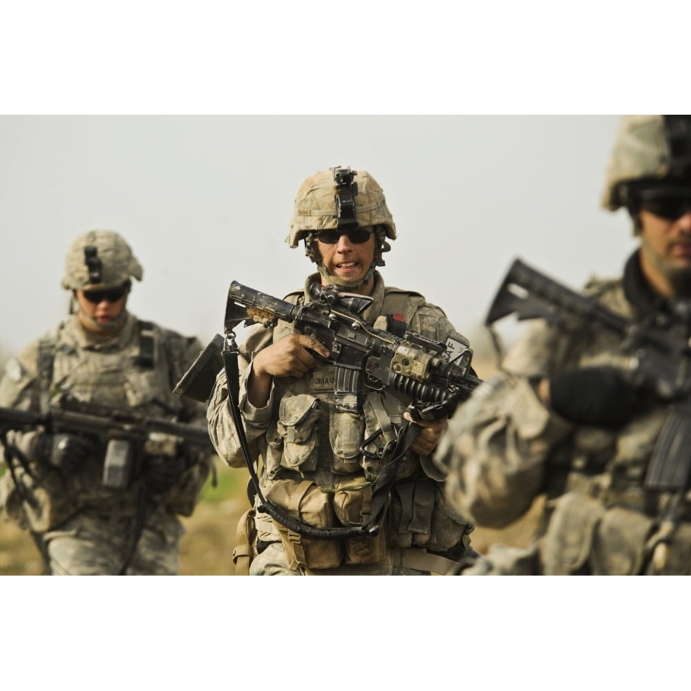 U.S. Soldiers Search For Improvised Explosive Devices During Operation ...