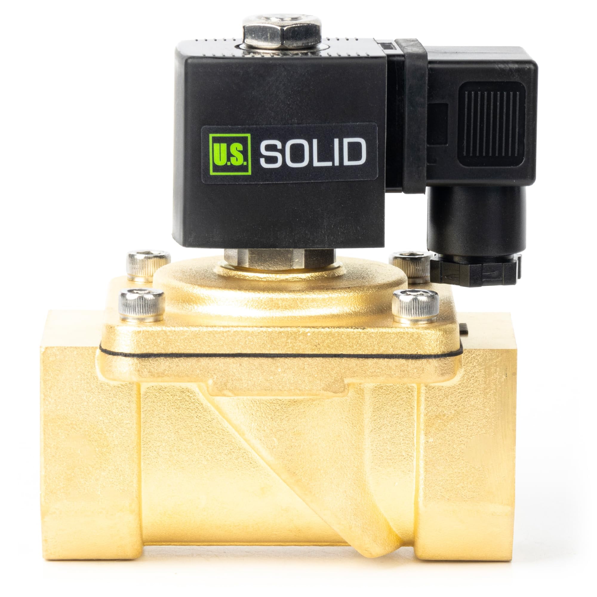 U.S. Solid Electric Solenoid Valve with Junction Box DC 12V Brass 1-1/4 inch - Walmart.com