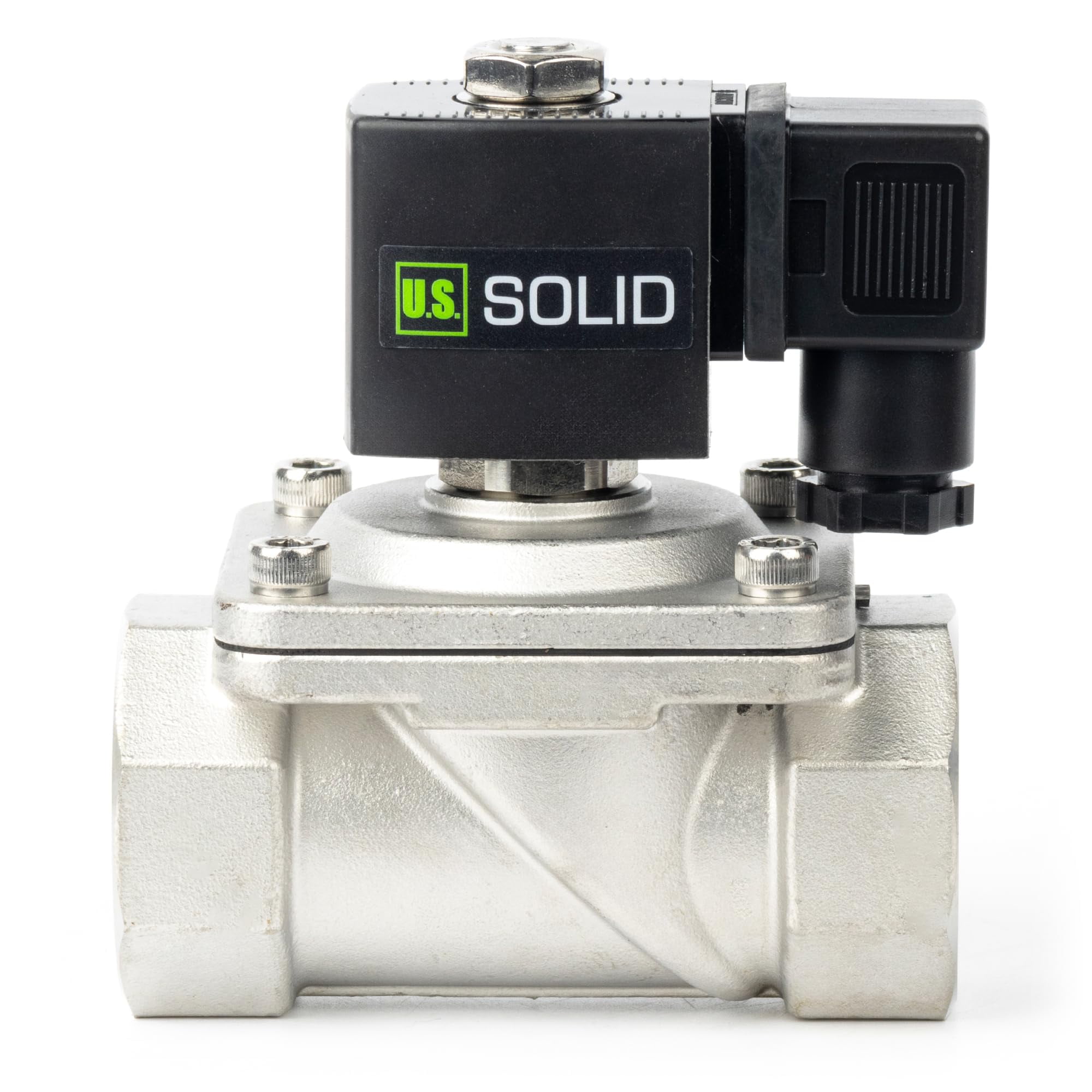 U.S. Solid Electric Solenoid Valve with Junction Box DC 12V Stainless Steel 1-1/4 inch - Walmart.com