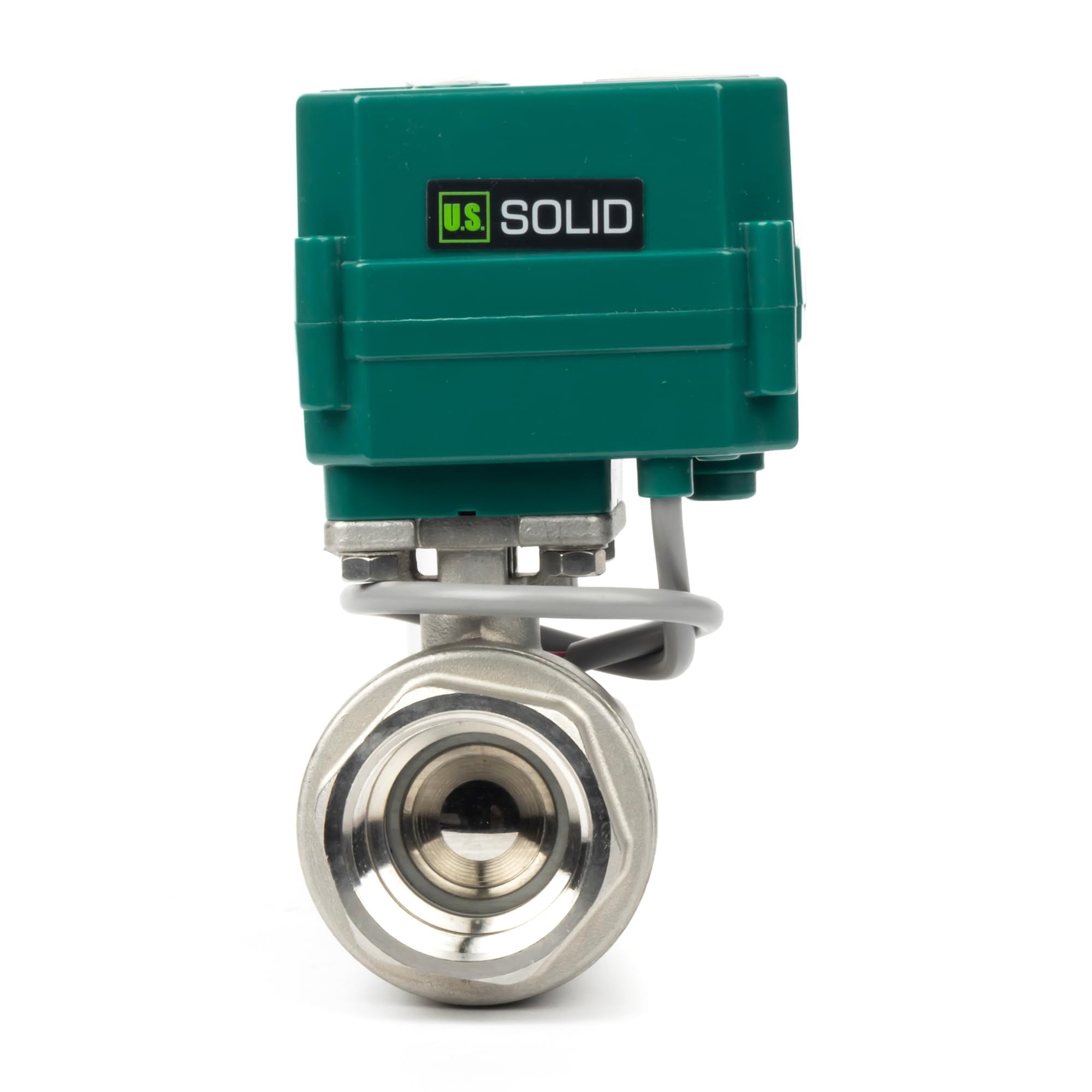 U. S. Solid IP65 Motorized Ball Valve 1 1/4 in NPT Full Port Stainless ...