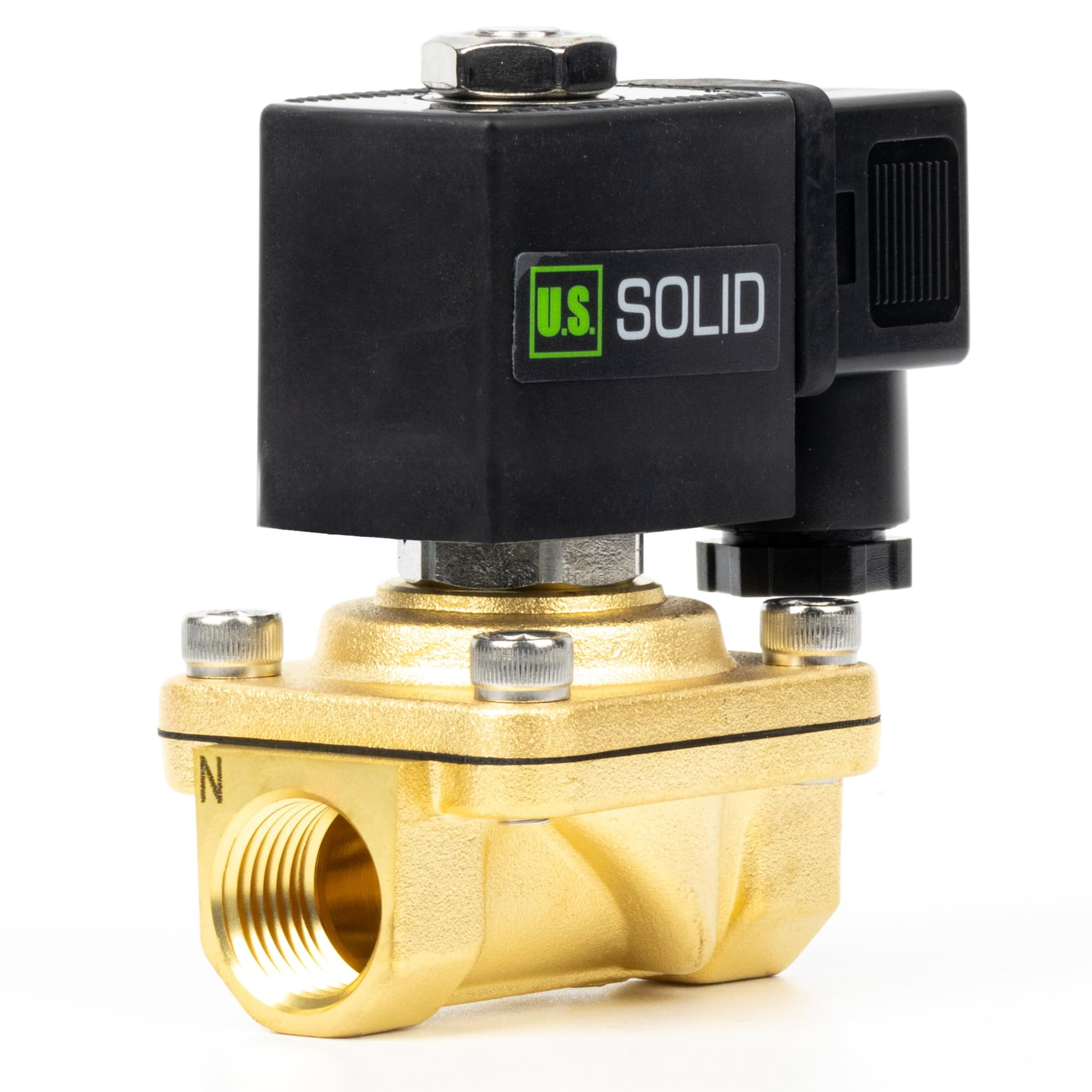 U.S. Solid Electric Solenoid Valve with Junction Box DC 12V Brass 1/2 inch - Walmart.com