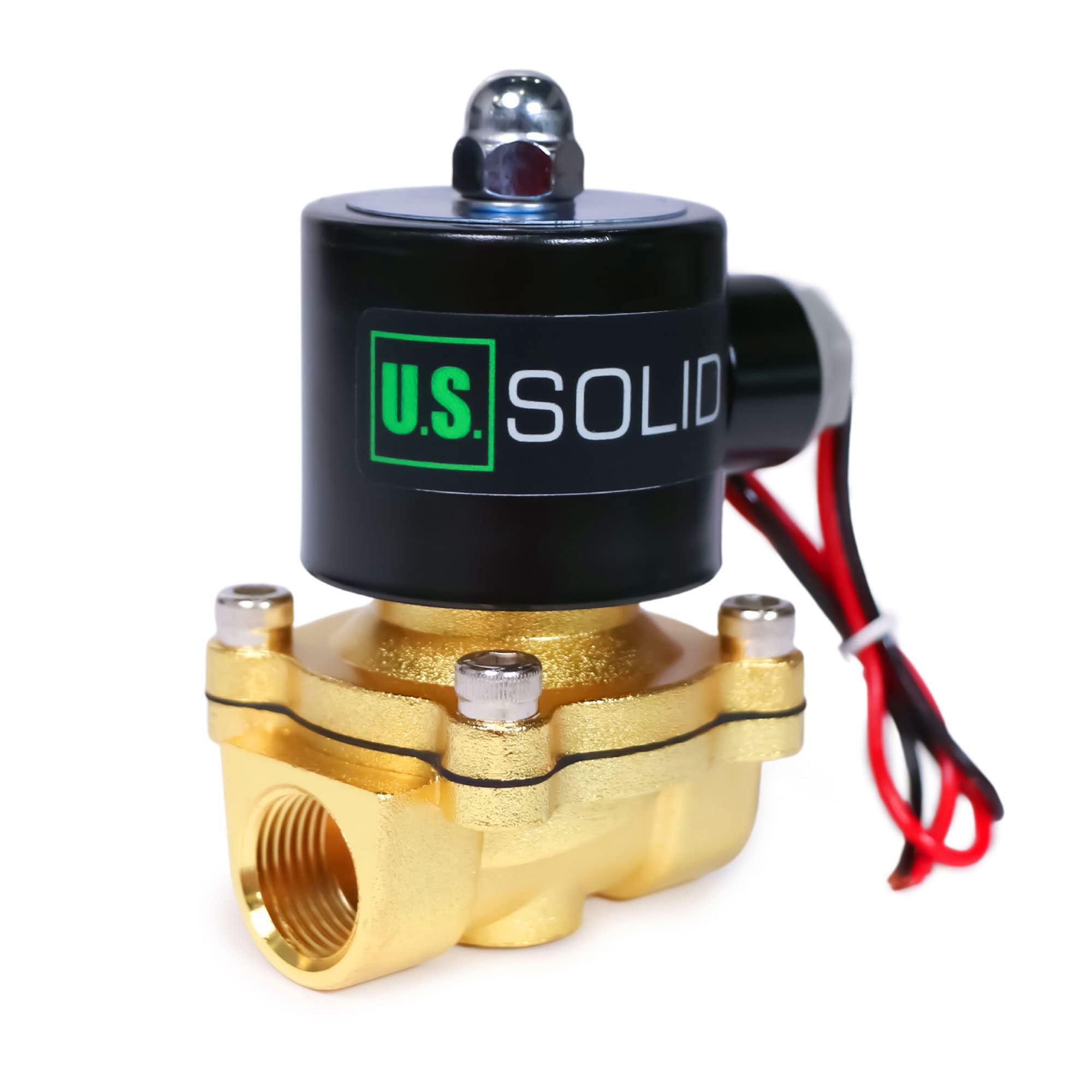 U.S. Solid Electric Solenoid Valve AC 110V Zinc-Alloy 1/2 inch - Walmart.com