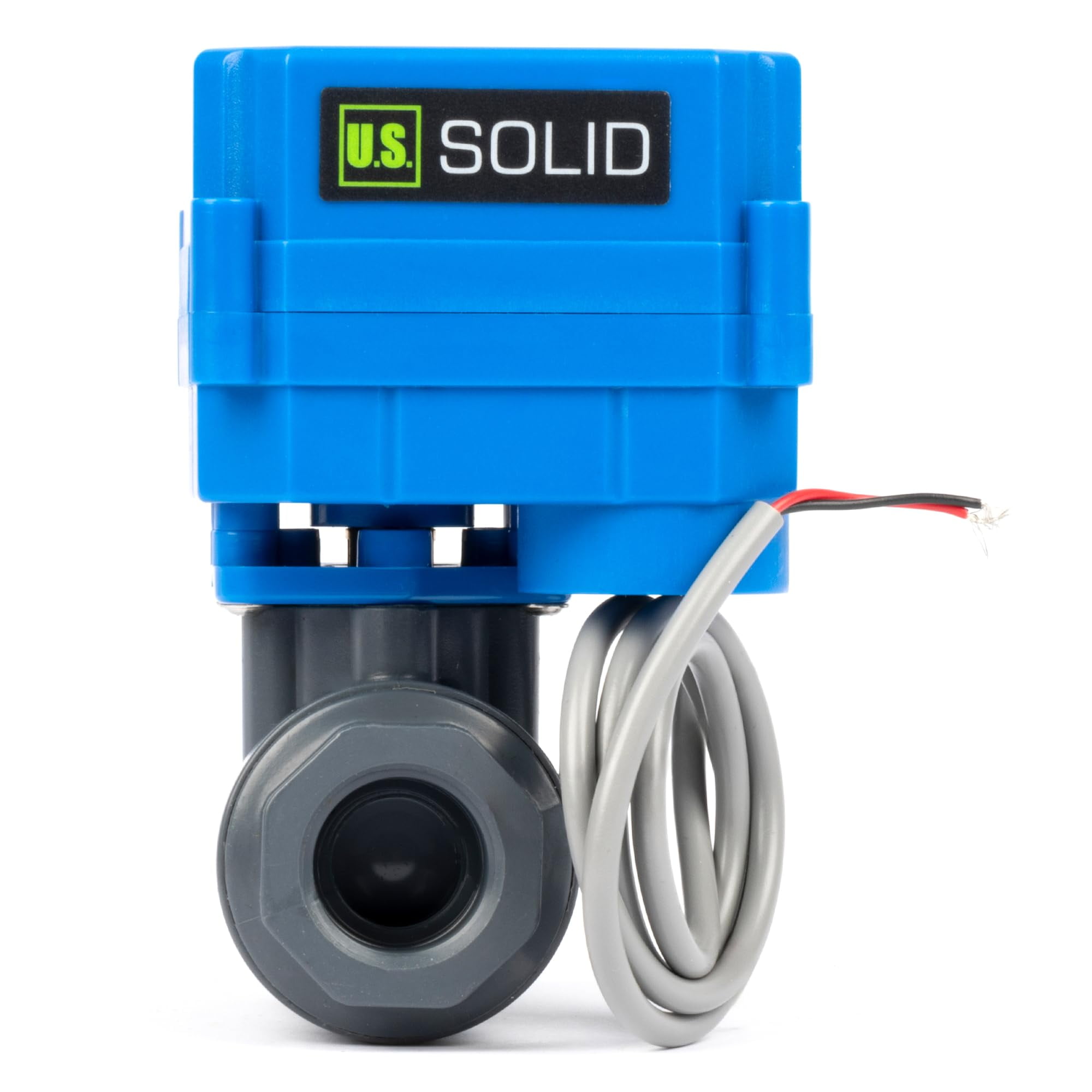 U. S. Solid IP65 Motorized Ball Valve 1/2 in NPT Full Port UPVC AC 110V ...
