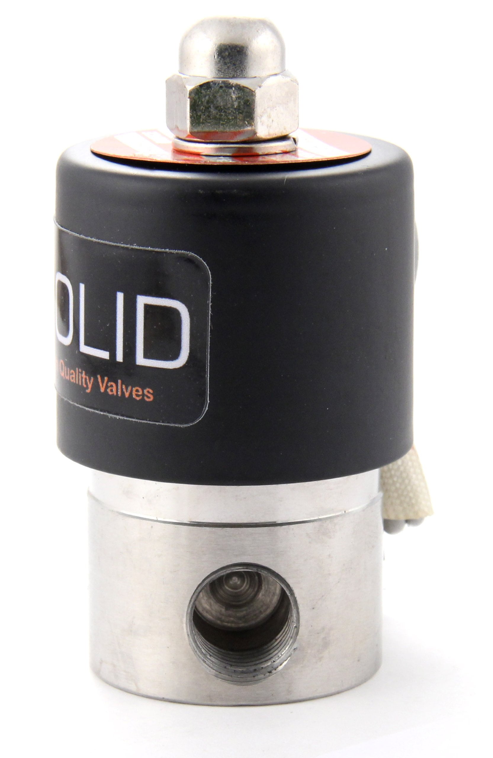 U.S. Solid 1/4" NPT Stainless Steel Electric Solenoid Valve AC 110V VITON Direct Normally Closed ...