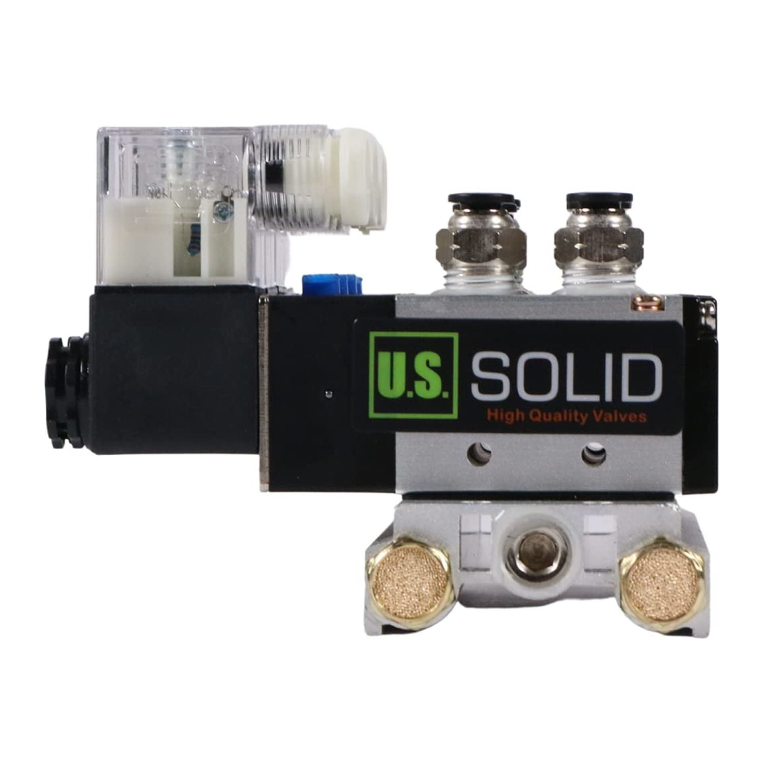 U.S. Solid 1/4in 4 Integrated Electric Pneumatic Solenoid Valve ...