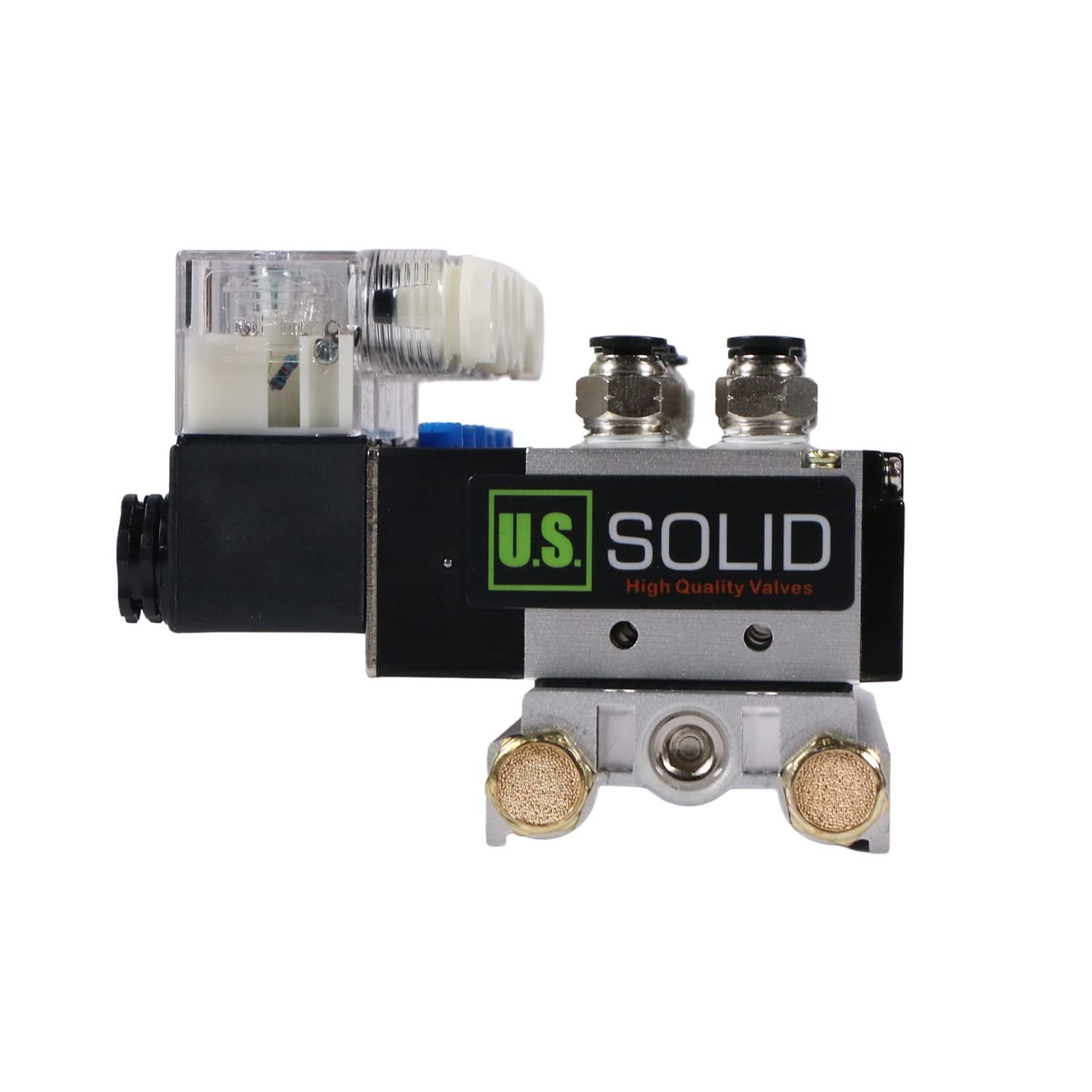 U.S. Solid 1/4in 6 Integrated Electric Pneumatic Solenoid Valve ...