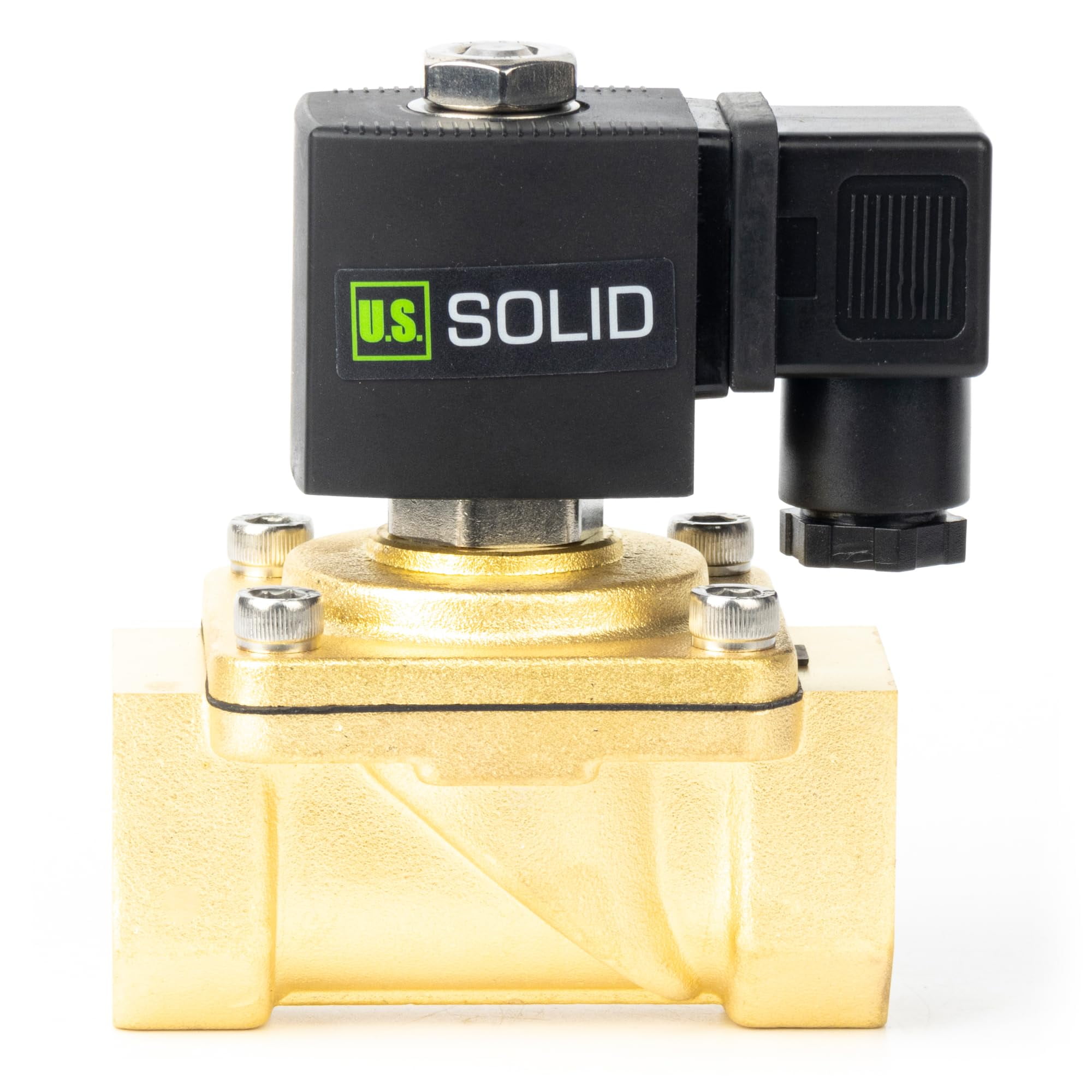 U.S. Solid Electric Solenoid Valve with Junction Box AC 110V Brass 1 inch - Walmart.com