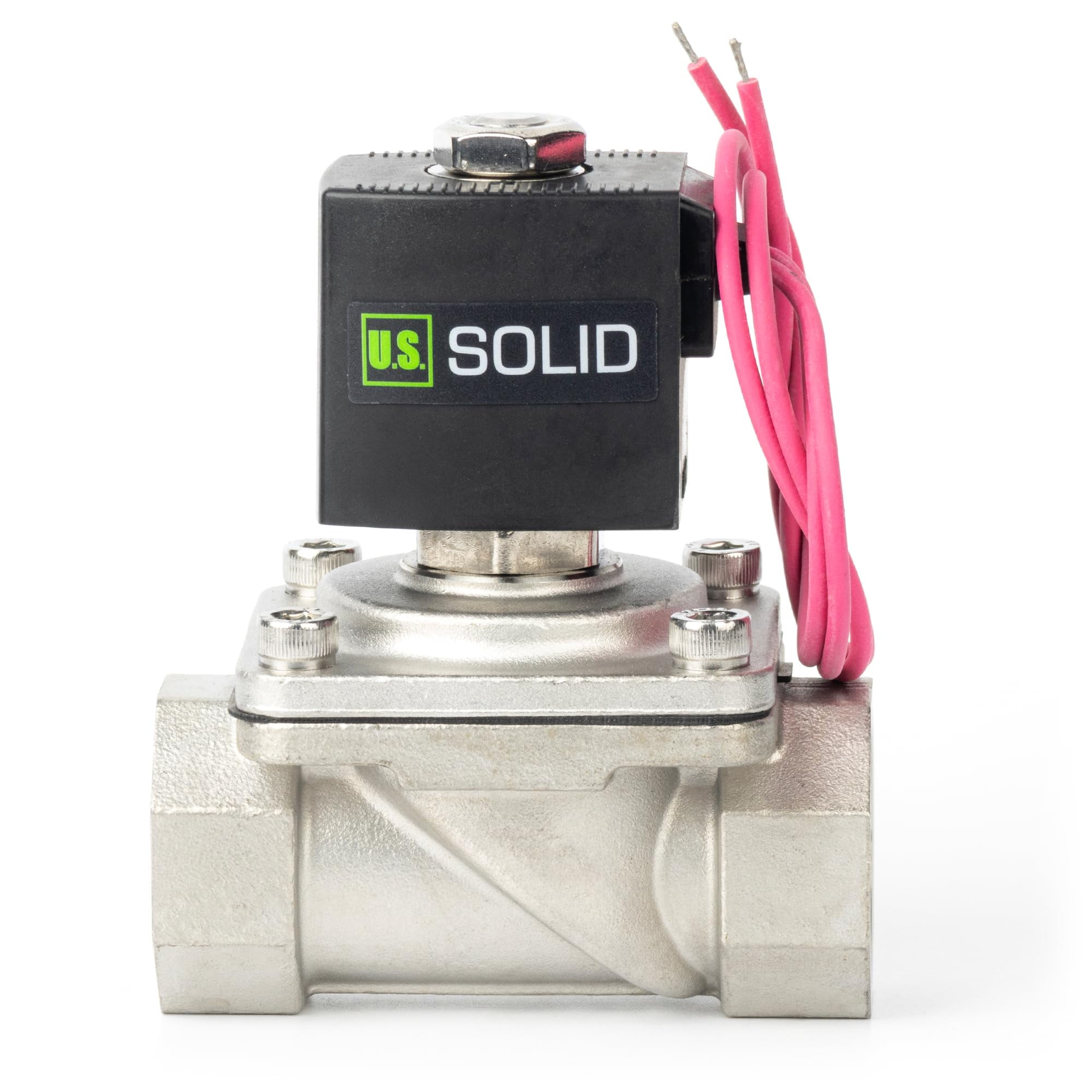 U.S. Solid Electric Solenoid Valve with Lead Wire AC 110V Stainless Steel 1 inch - Walmart.com