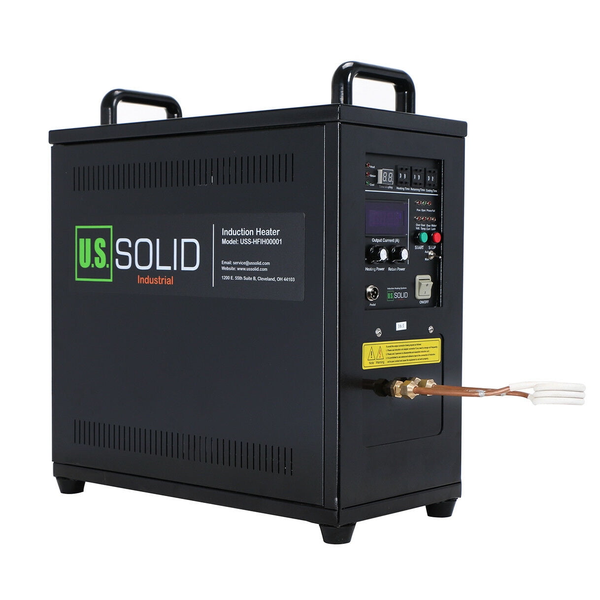 U.S. Solid 15kW 30-80KHz High Frequency Induction Heater Furnace LH-15A Single Phase 220V ...