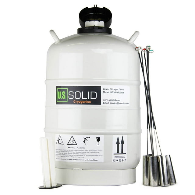 U.S. Solid 20L LN2 Storage Tank Dewar, Liquid Nitrogen Container with ...