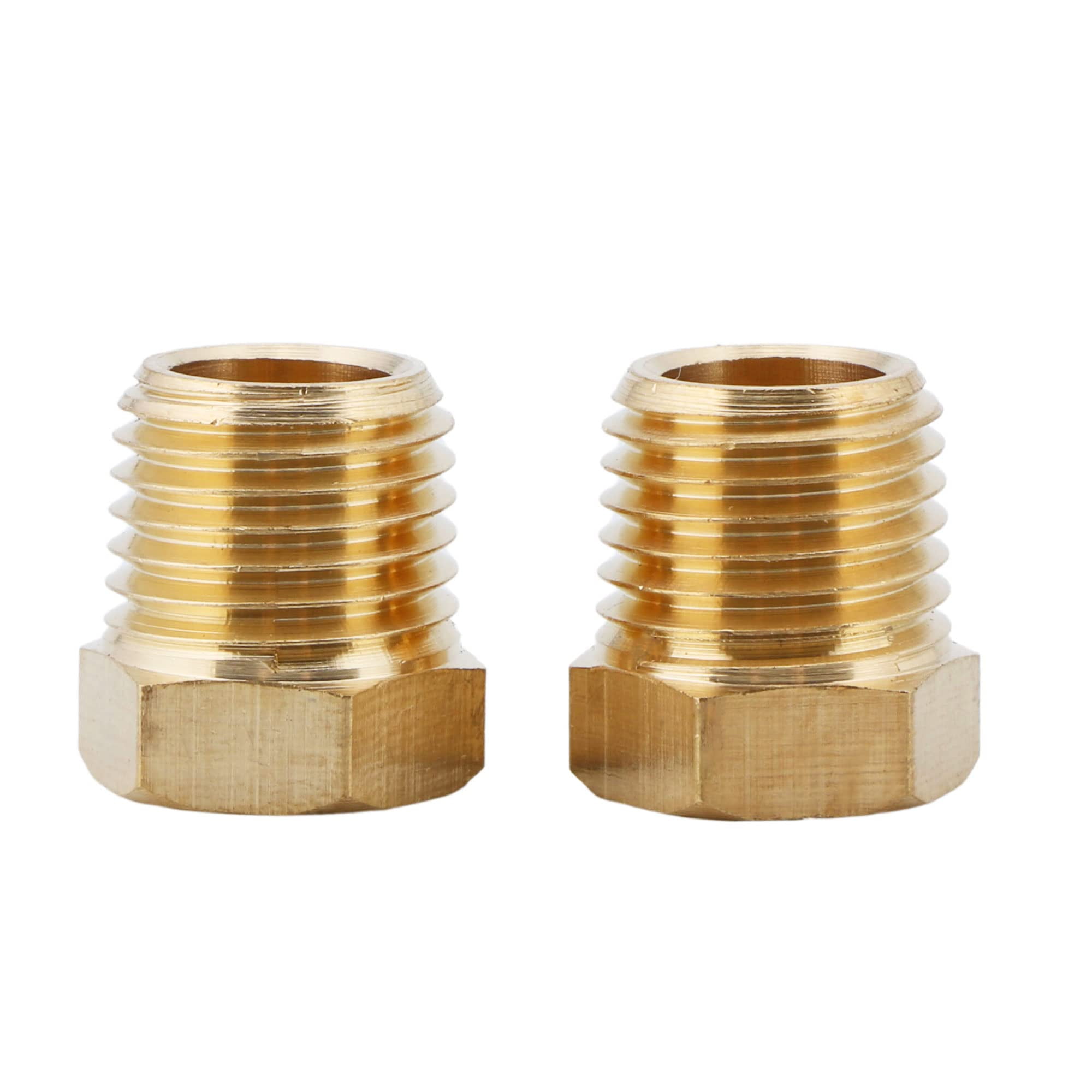 U.S. Solid 2pcs 150psi Brass Reducers Hex Bushings Pipe Threaded ...
