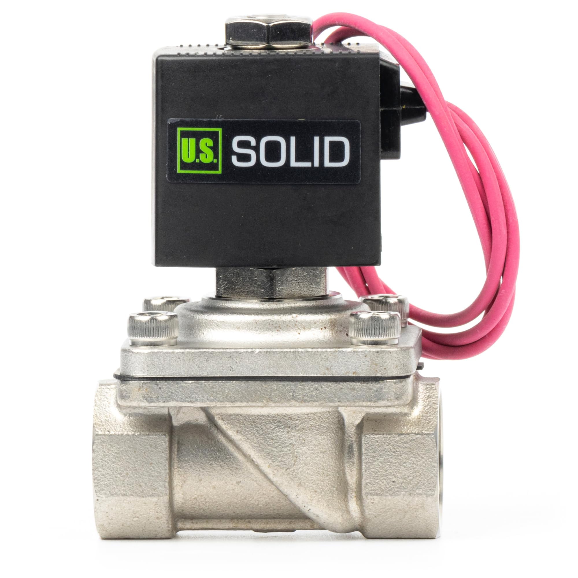 U.S. Solid Electric Solenoid Valve with Lead Wire AC 110V Stainless Steel 3/4 inch - Walmart.com