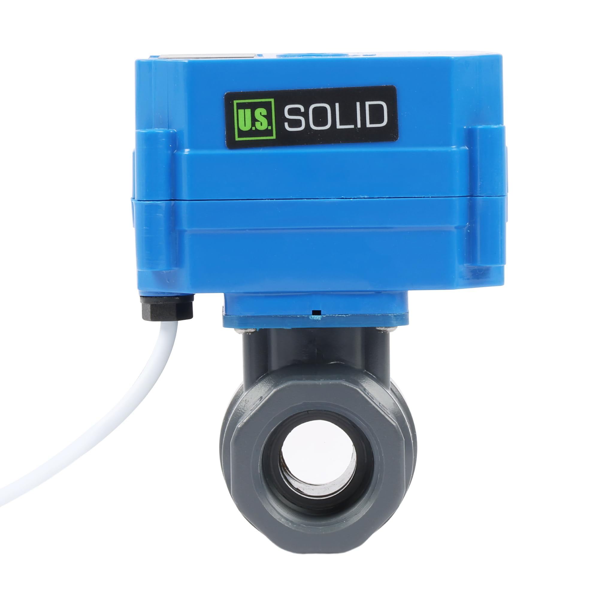 U. S. Solid IP65 Motorized Ball Valve 3/4 in NPT Standard Port UPVC AC ...