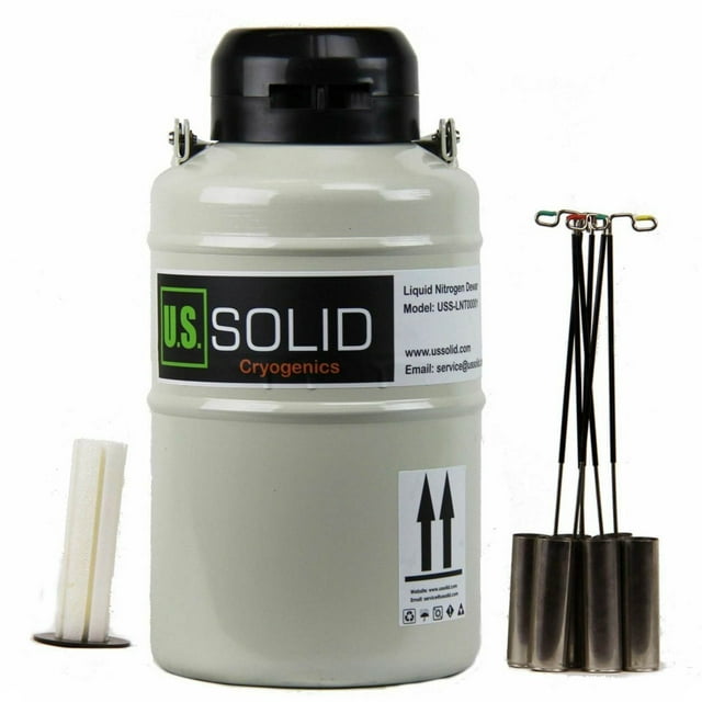 U.S. Solid 3L Liquid Nitrogen Storage Tank Dewar Container - Walmart ...