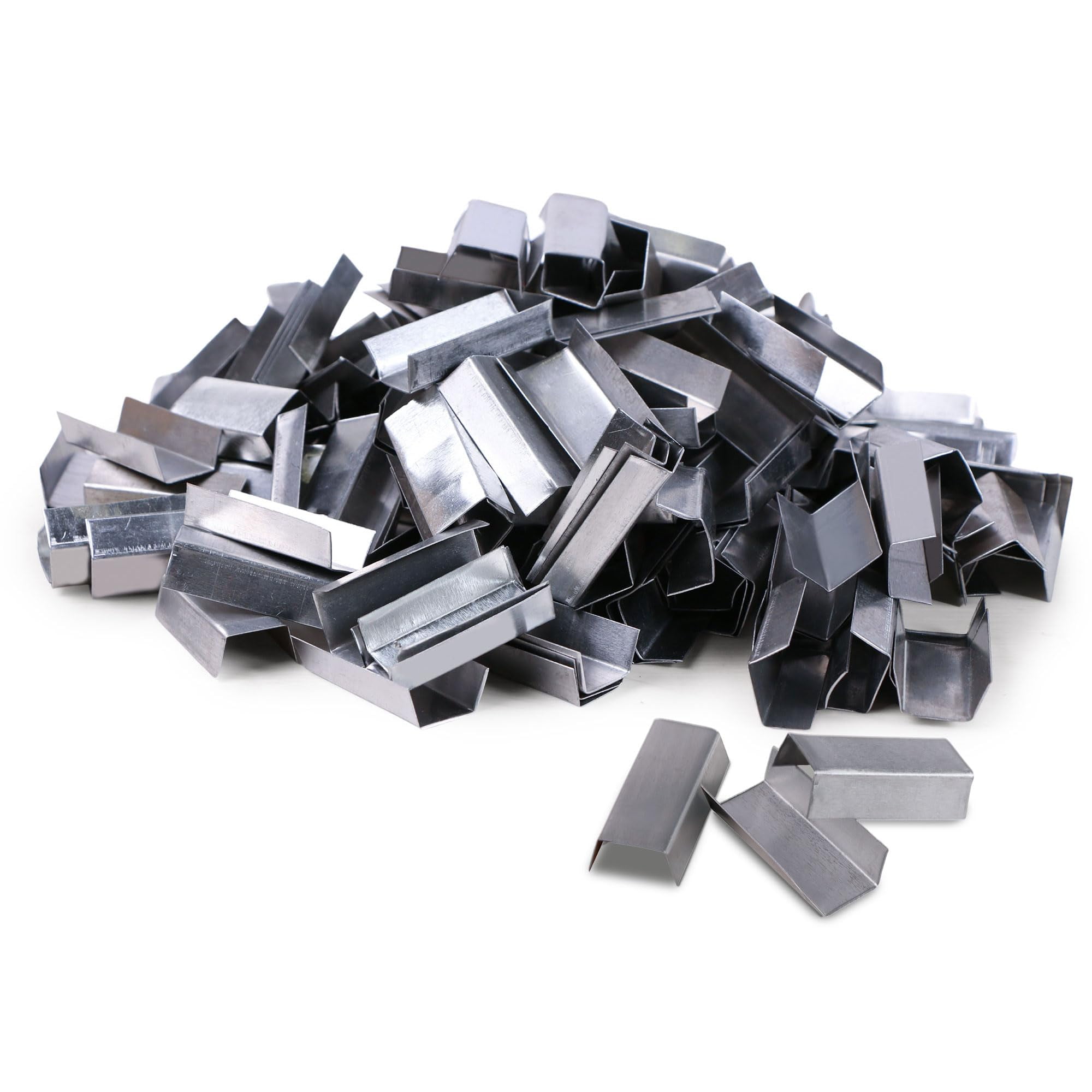 U.S. Solid 300pcs Open Seals Buckles for 5/8" Strap Width Steel ...