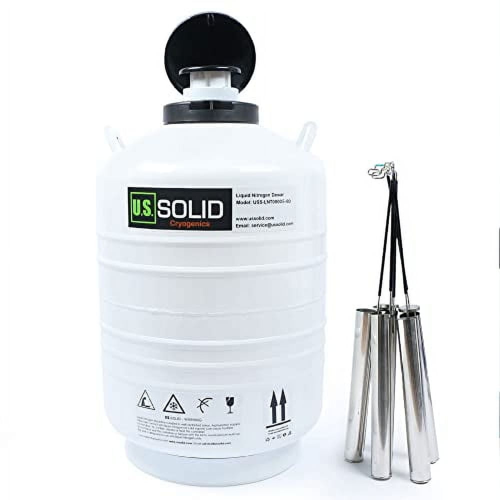 U.S. Solid 30L Cryogenic Container Liquid Nitrogen LN2 Tank Dewar 80mm ...