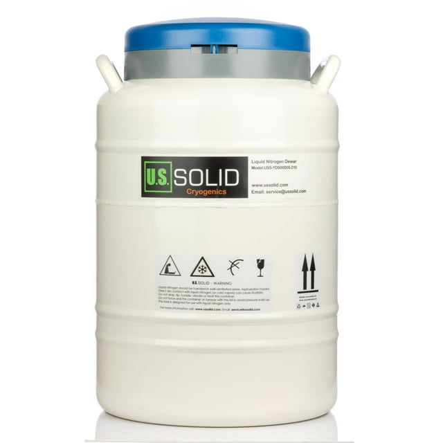 U.S. Solid 30L Cryogenic Container Liquid Nitrogen LN2 Tank Dewar with ...