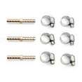 U.S. Solid 3pcs Brass Hose Barbed Splicer Fitting Connector with 6 ...