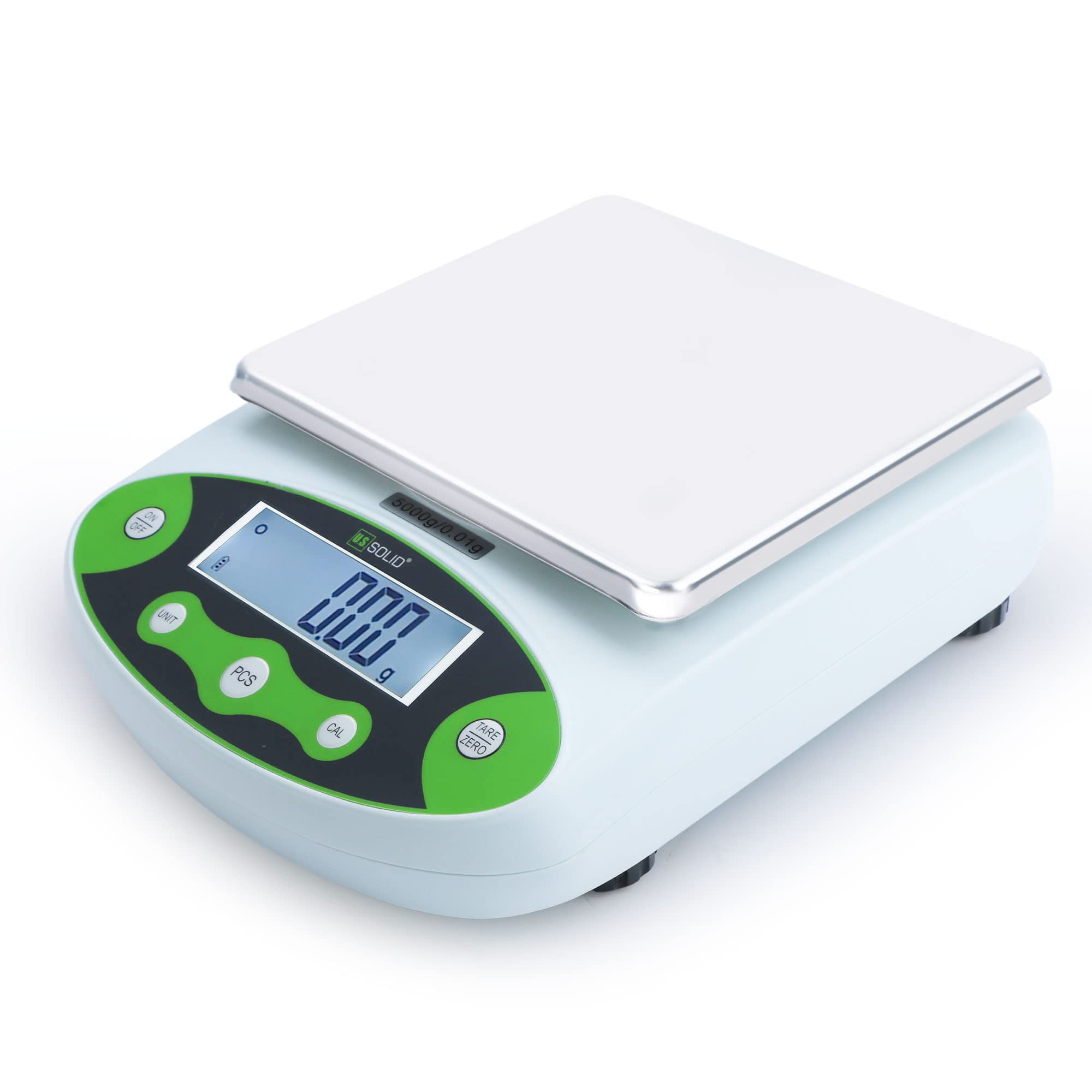 U.S. Solid Digital Analytical Balance 500g x 0.01g Lab Precision Scale ...