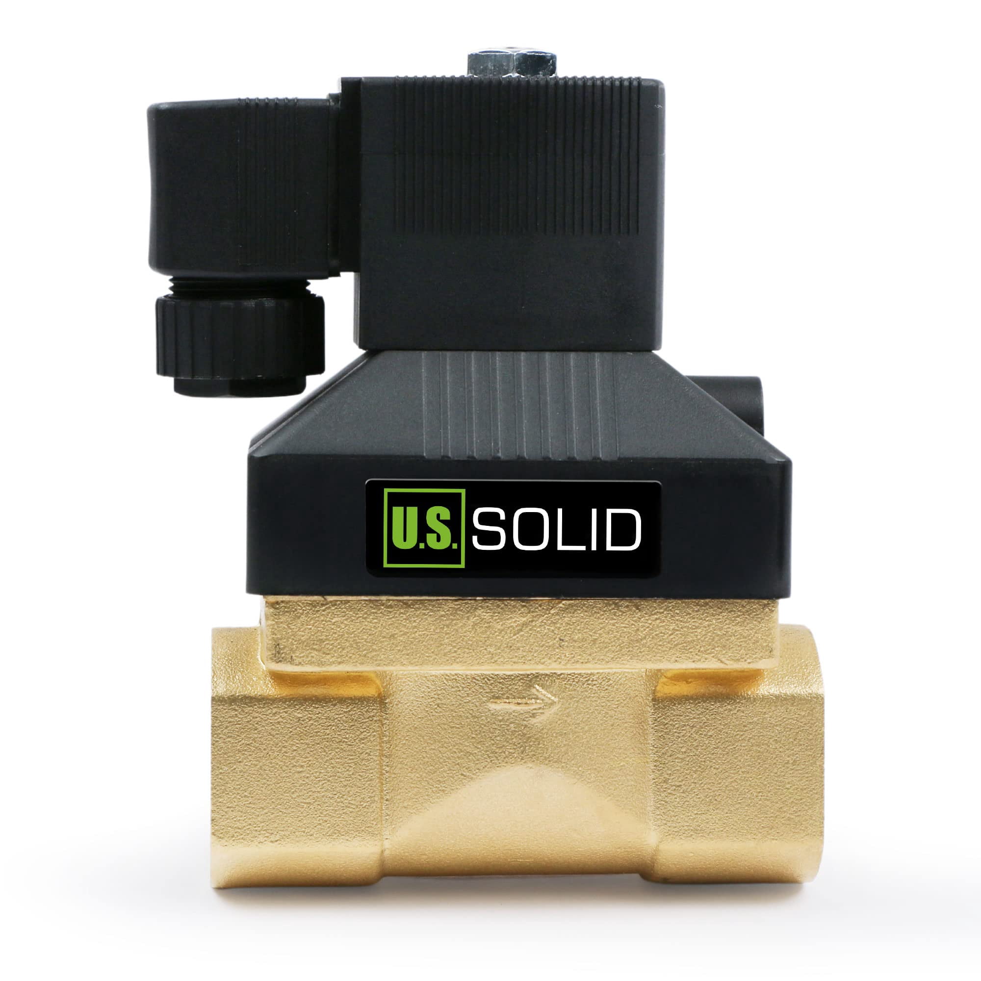 U.S. Solid Electric Brass Solenoid Valve 1" 12V DC, High Pressure High ...