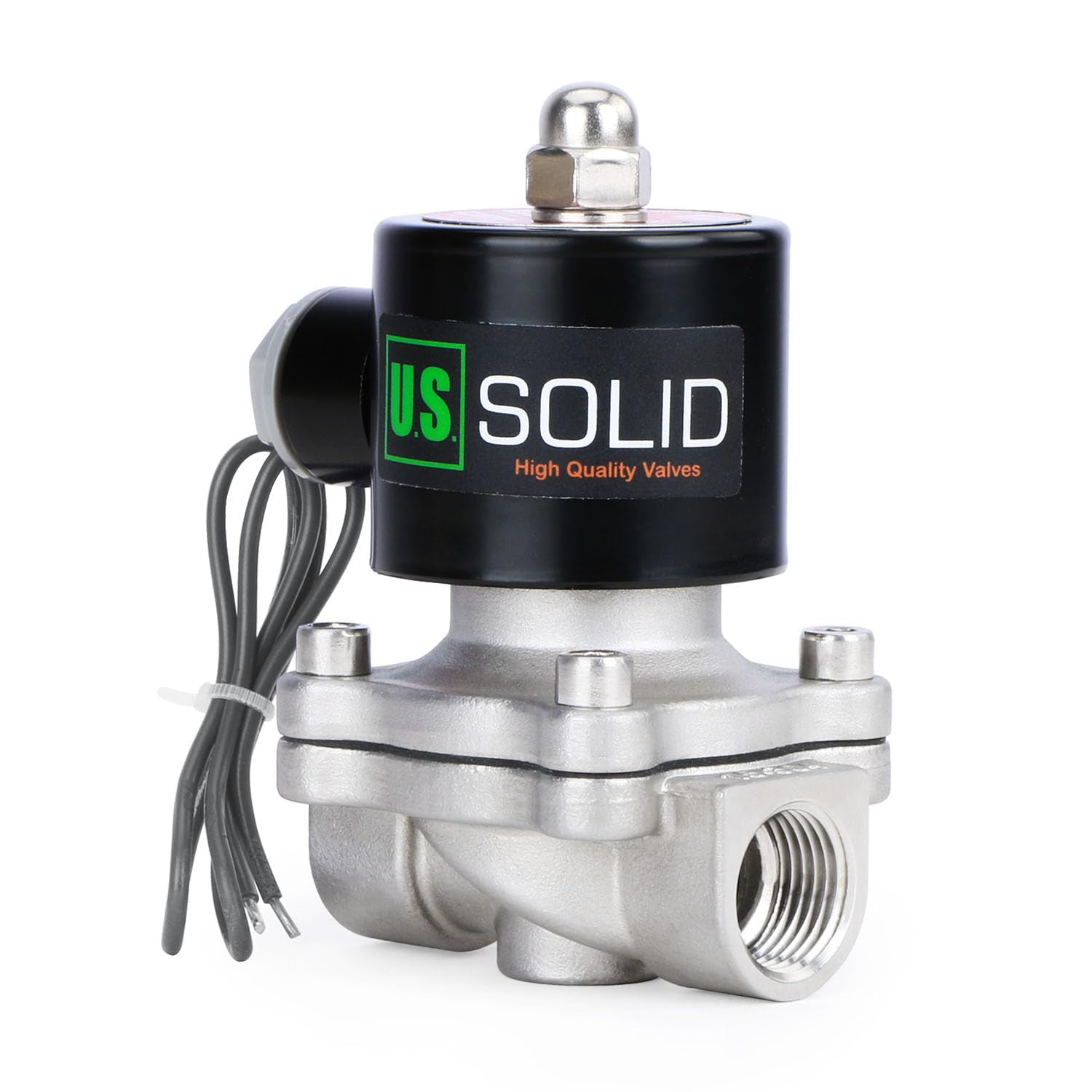 U.S. Solid Electric Solenoid Valve Semi-direct Lift VITON Seal Normally ...