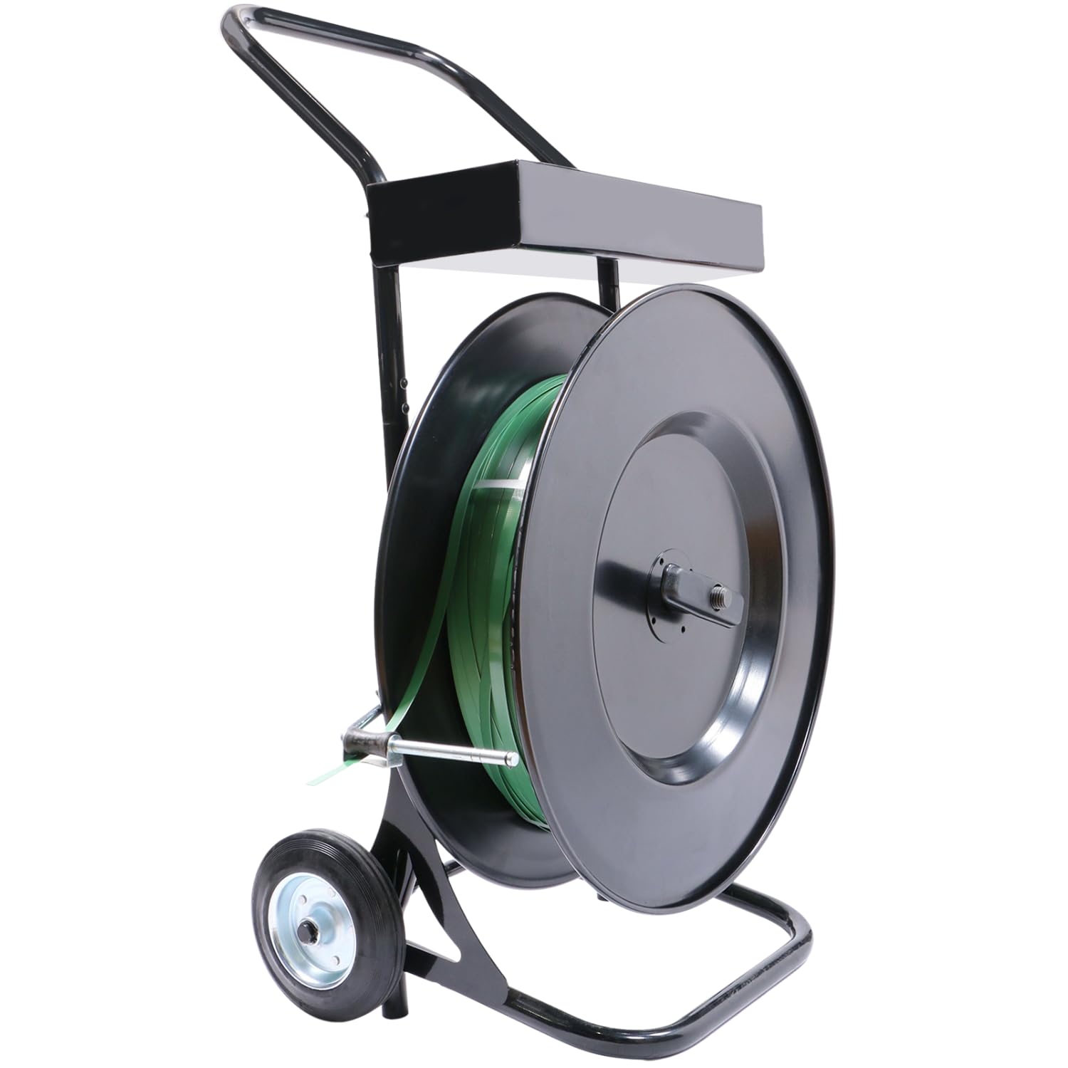 U.S. Solid Heavy Duty Strapping Cart/Dispenser for Polyester (PET) Strapping or Strapping Coils ...