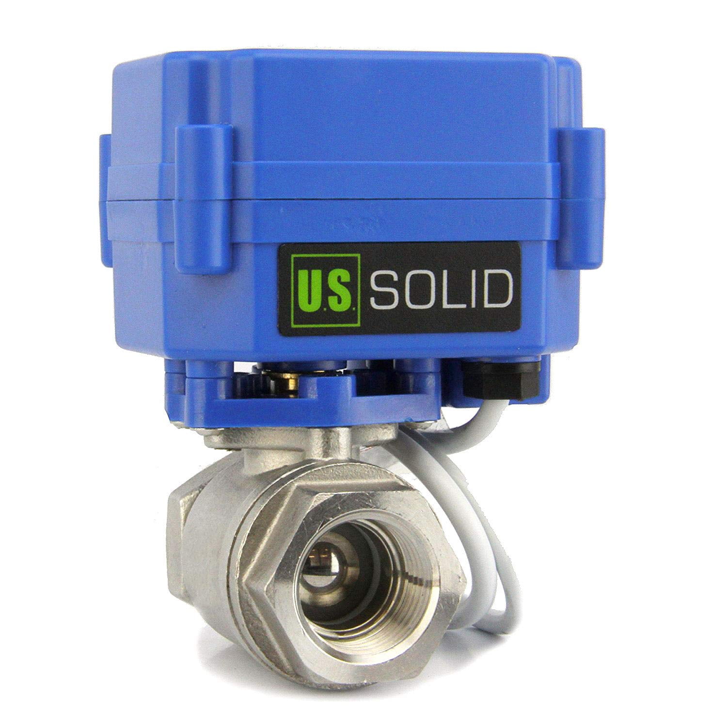 U. S. Solid IP65 Motorized Ball Valve 3/4 in NPT Full Port Stainless ...