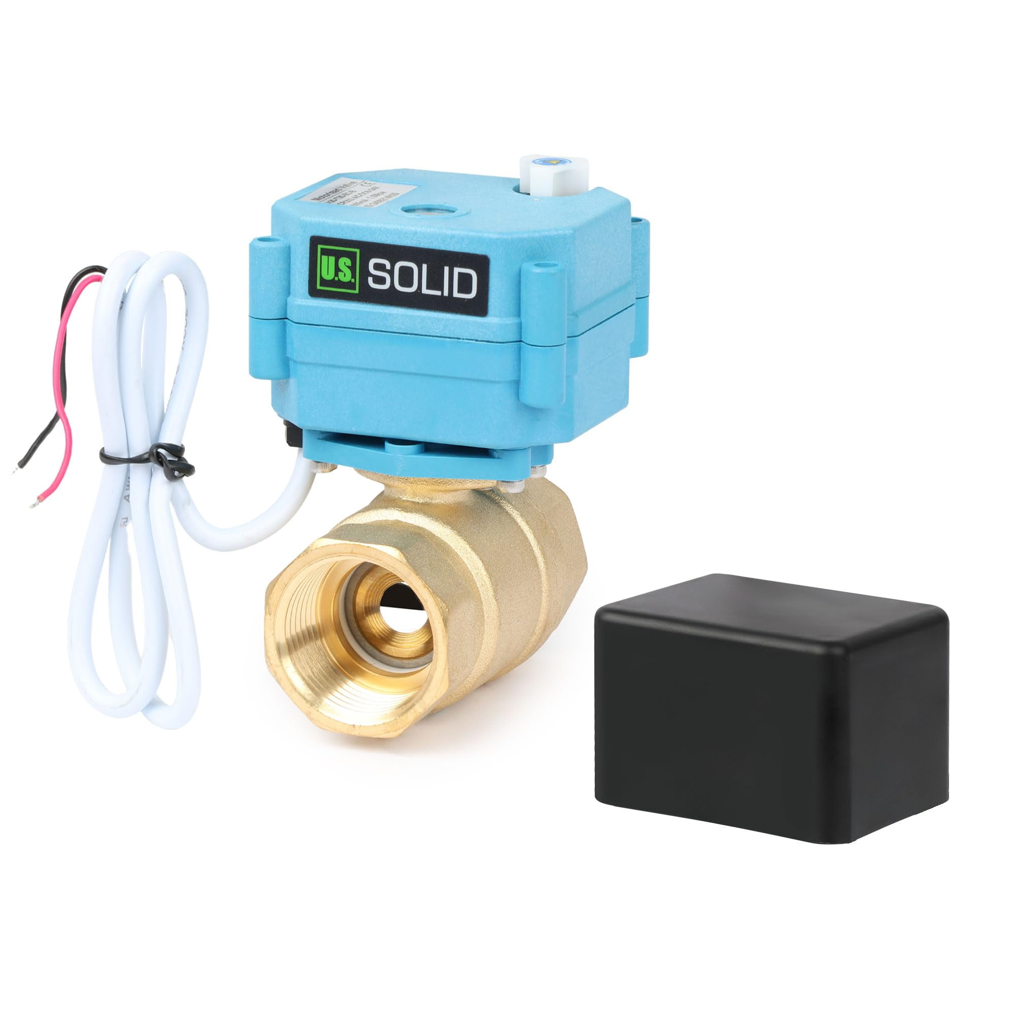 U. S. Solid IP67 Motorized Ball Valve with Waterproof Cover 1 in NPT ...