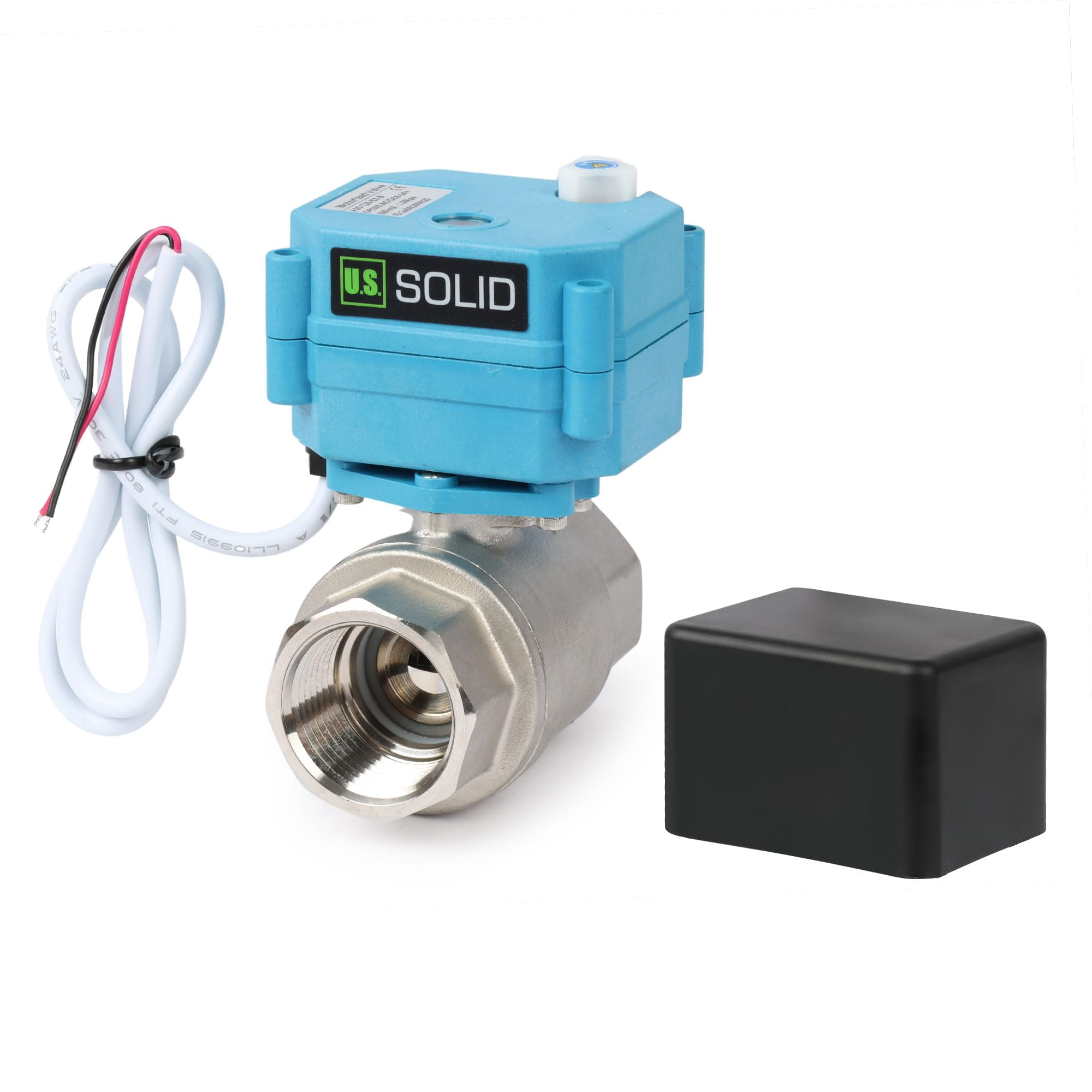 U.S. Solid Motorized Ball Valve - IP67 1inch Stainless Steel Ball Valve ...