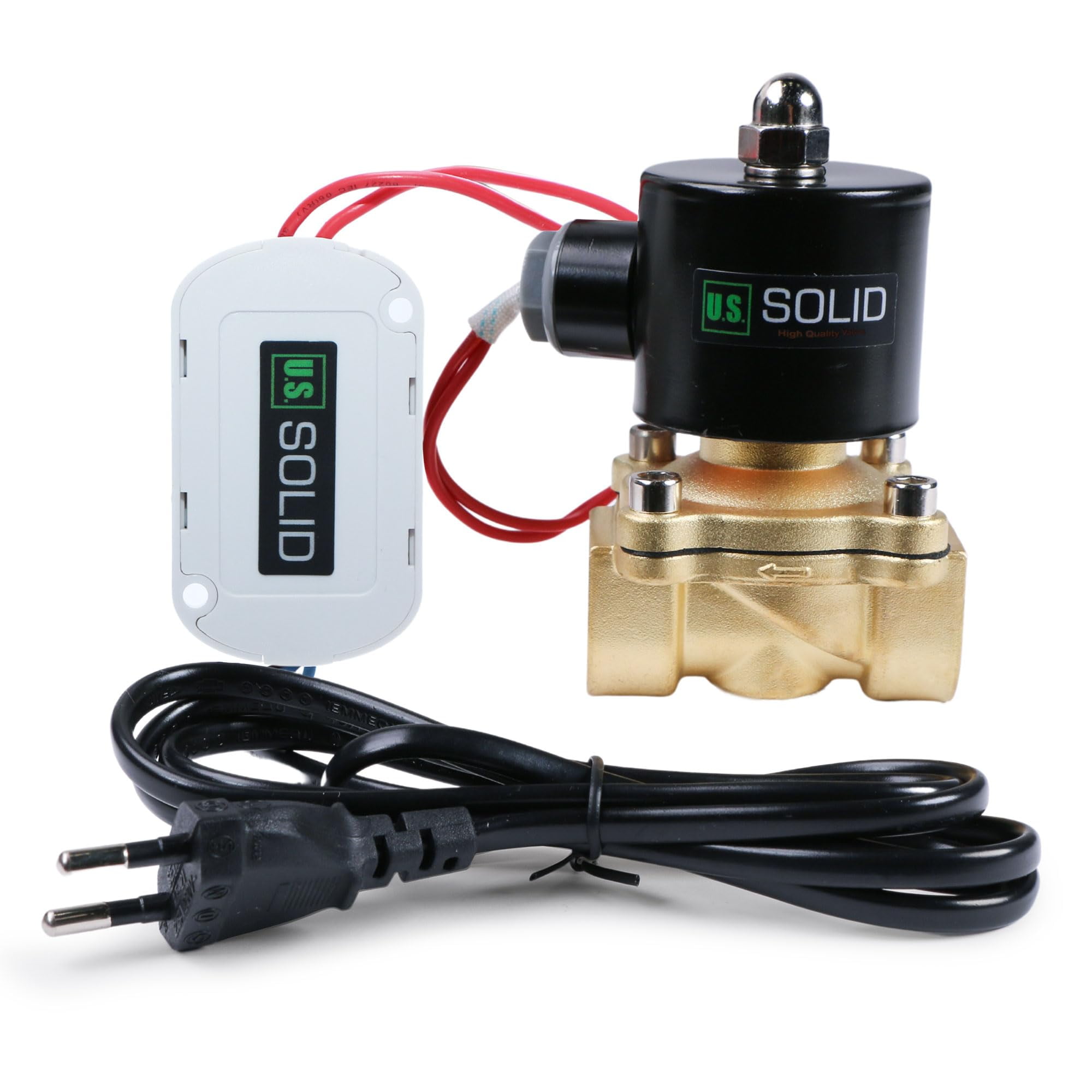 U.S. Solid Smart Electric Solenoid Valve Brass 1/2 inch - Walmart.com