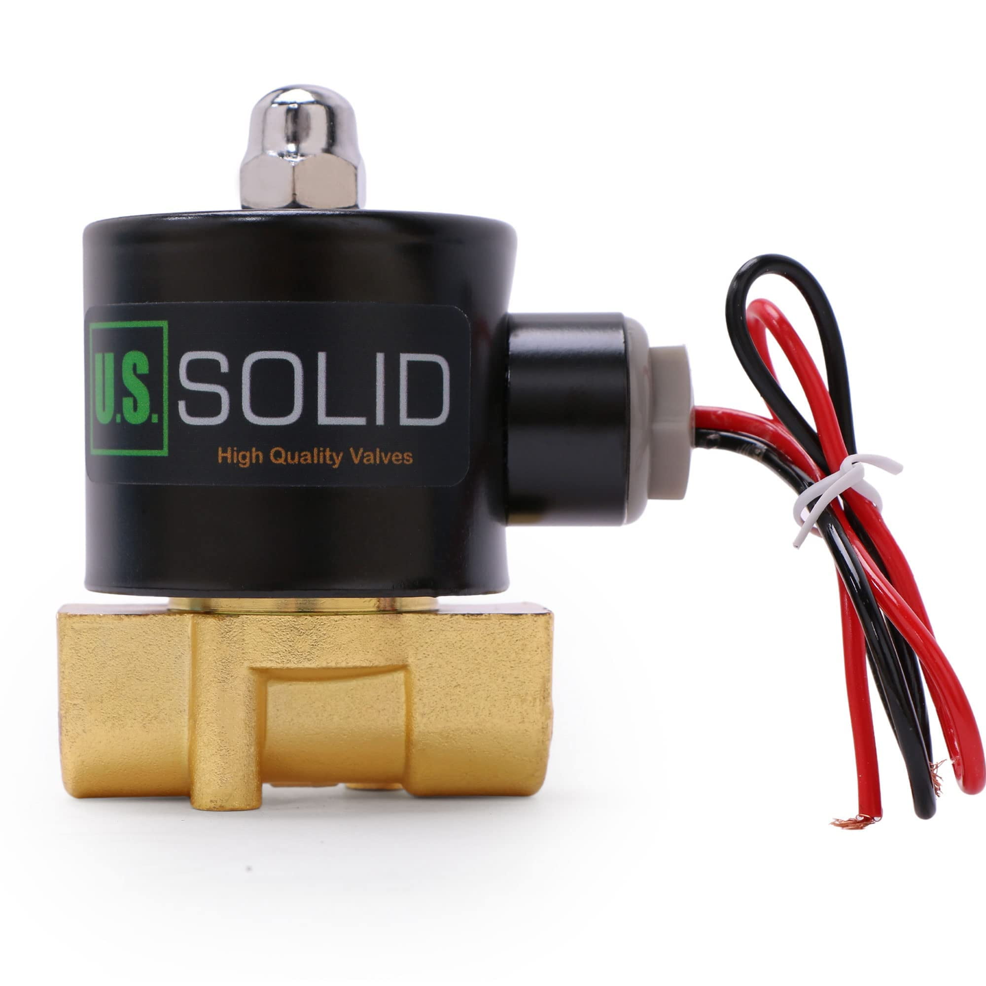 U.S. Solid Electric Solenoid Valve DC 24V Zinc-Alloy 1/4 inch - Walmart.com