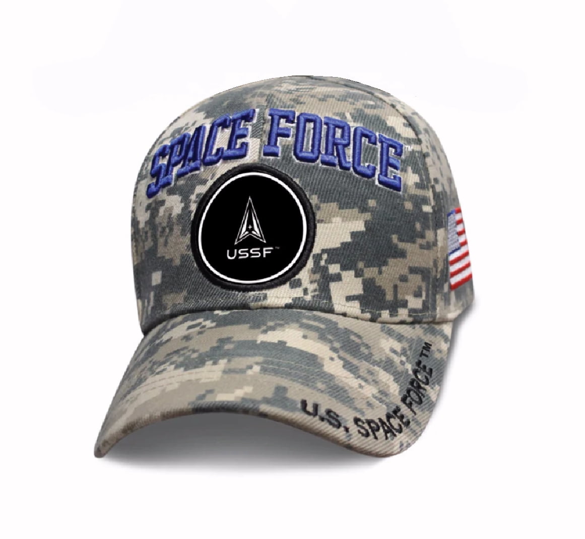 U.S. Space Force Official Licensed Camo Cap, Embroidered Patch ...