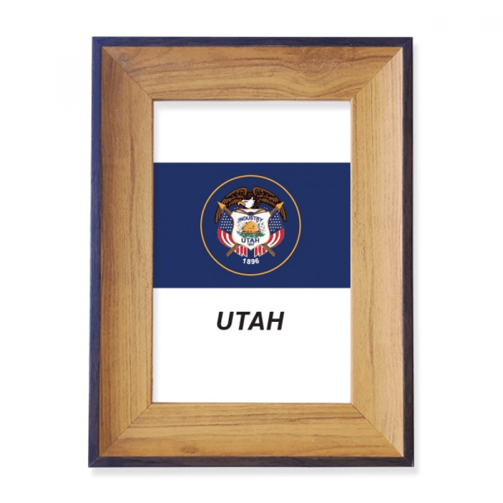 U.S. State Flag Contour Utah Photo Frame Exhibition Display Art Desktop ...