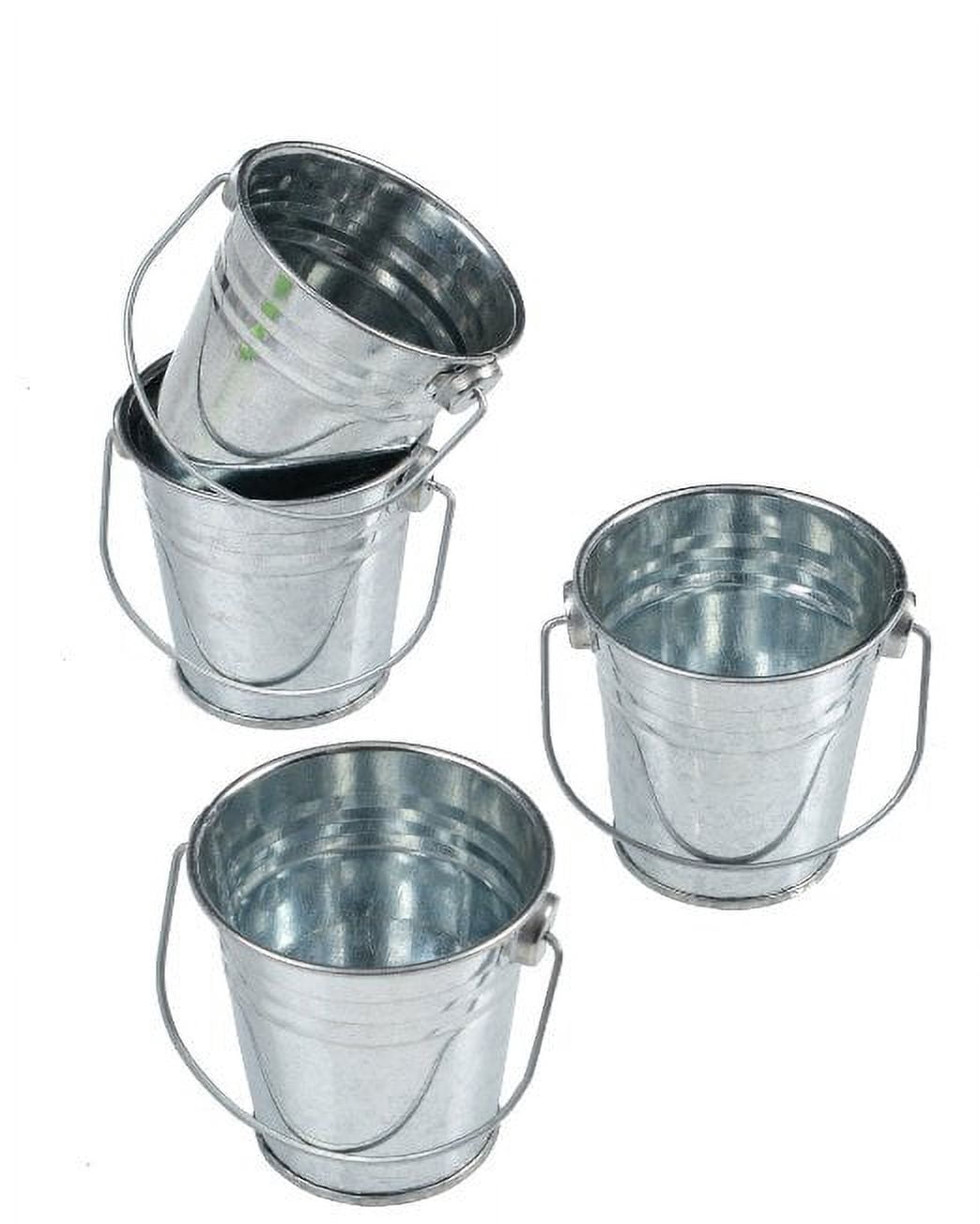 U. S. Toy Mini Galvanized Metal Buckets Summer 2.5" Party Favor, 12 CT ...