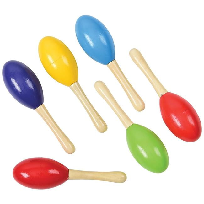 U.S.Toy 5610 Mini Wooden Maracas - Walmart.com